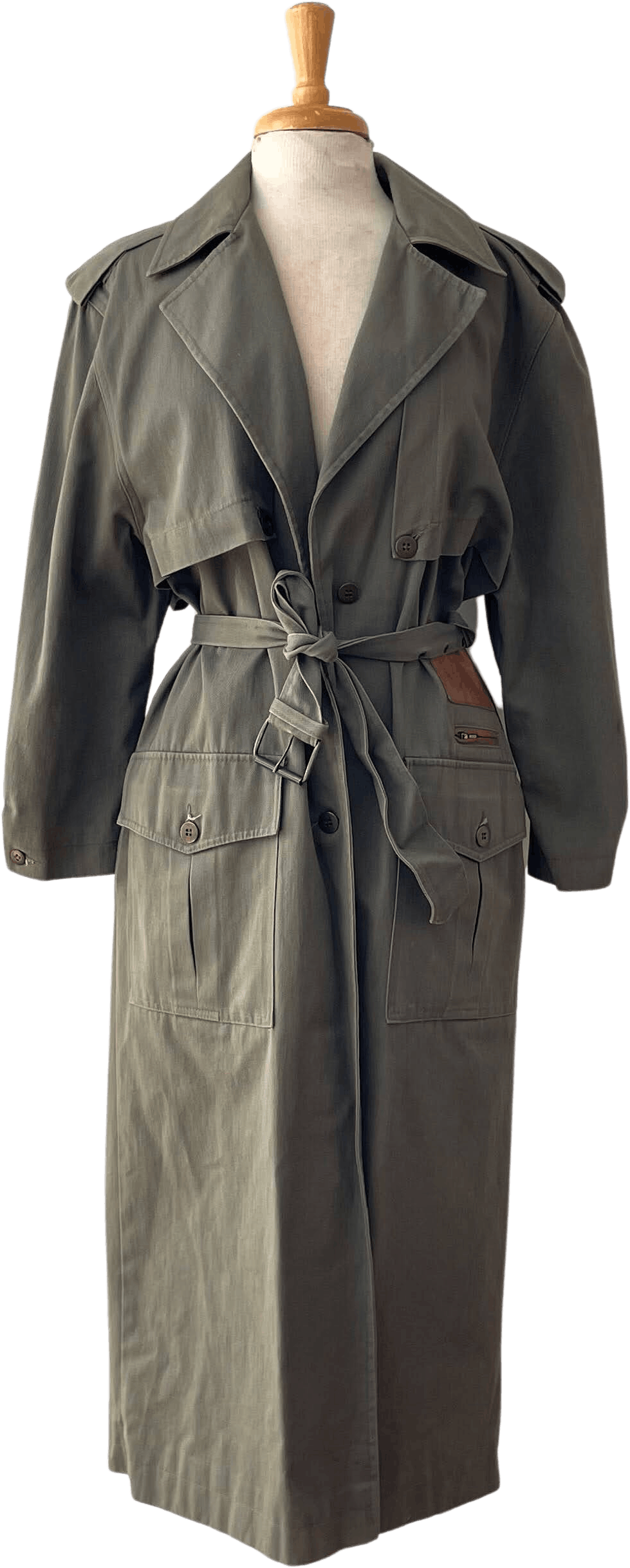 Vintage 80’s Olive Green Military Duster Jacket by Together! | Shop ...