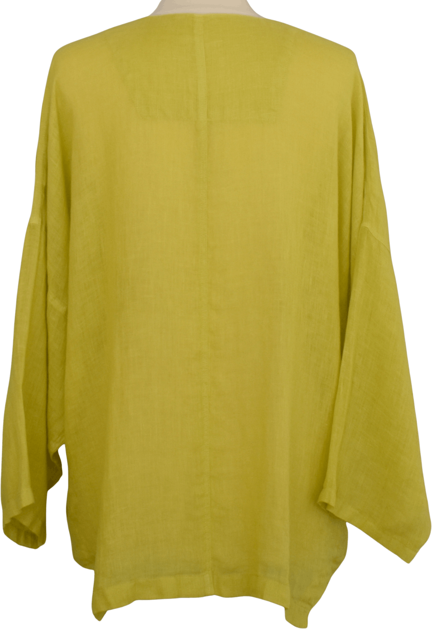 Vintage 90's Lime Green Oversized Linen Tunic | Shop THRILLING