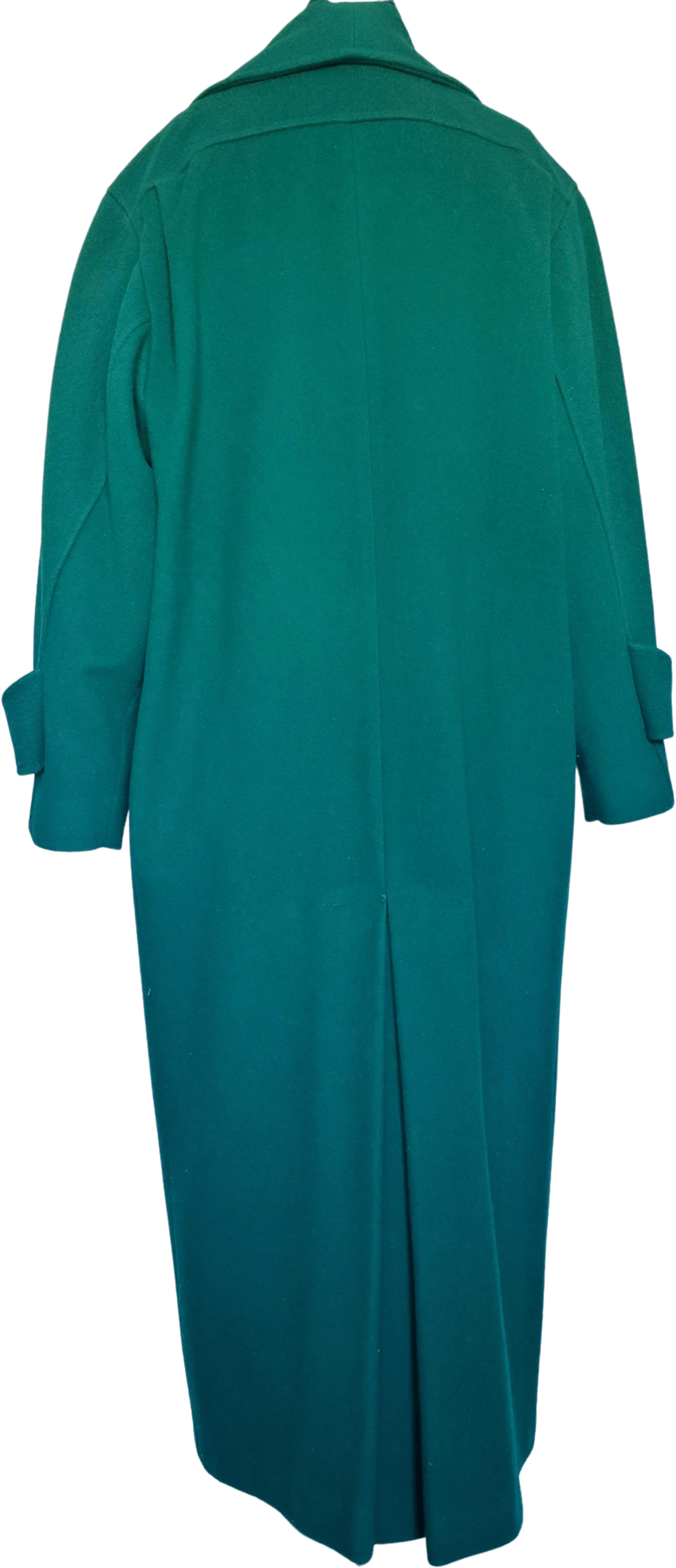 Vintage 80's Green Double Breasted Wool Duster Coat by Portrait | Shop ...