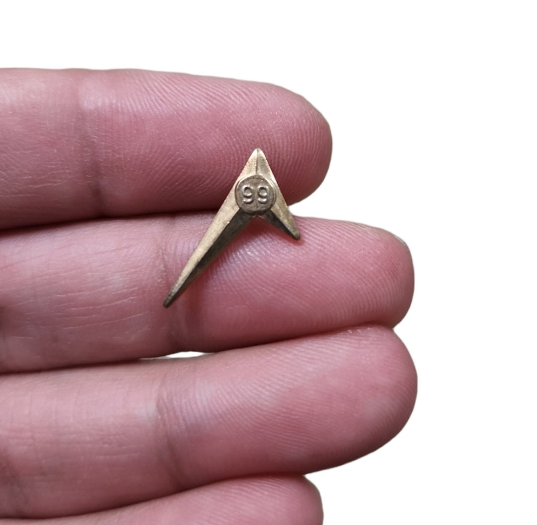 90s Vintage Gold Toned 99 Check Pin | Shop THRILLING