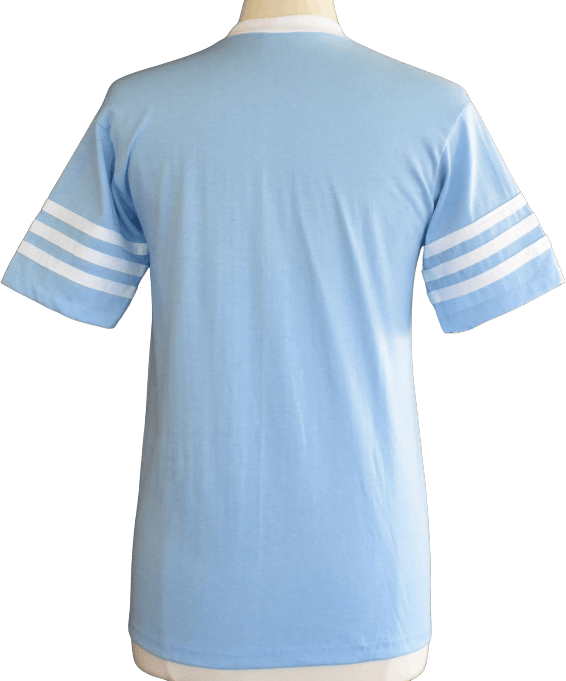 Vintage 80's Baby Blue Blank Baseball Tee by Augusta | Shop THRILLING