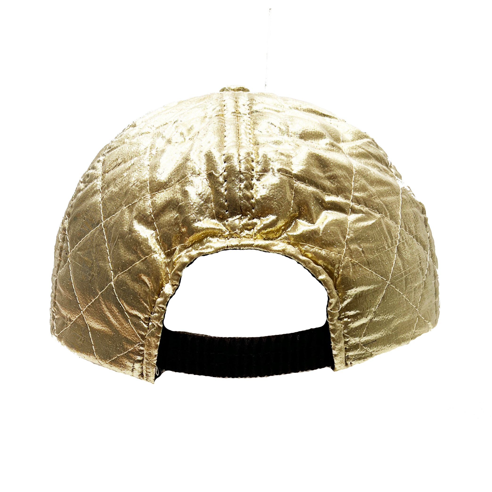 Vintage 80s/90s Glam Blinged Metallic Gold Fashion Hat | Shop THRILLING