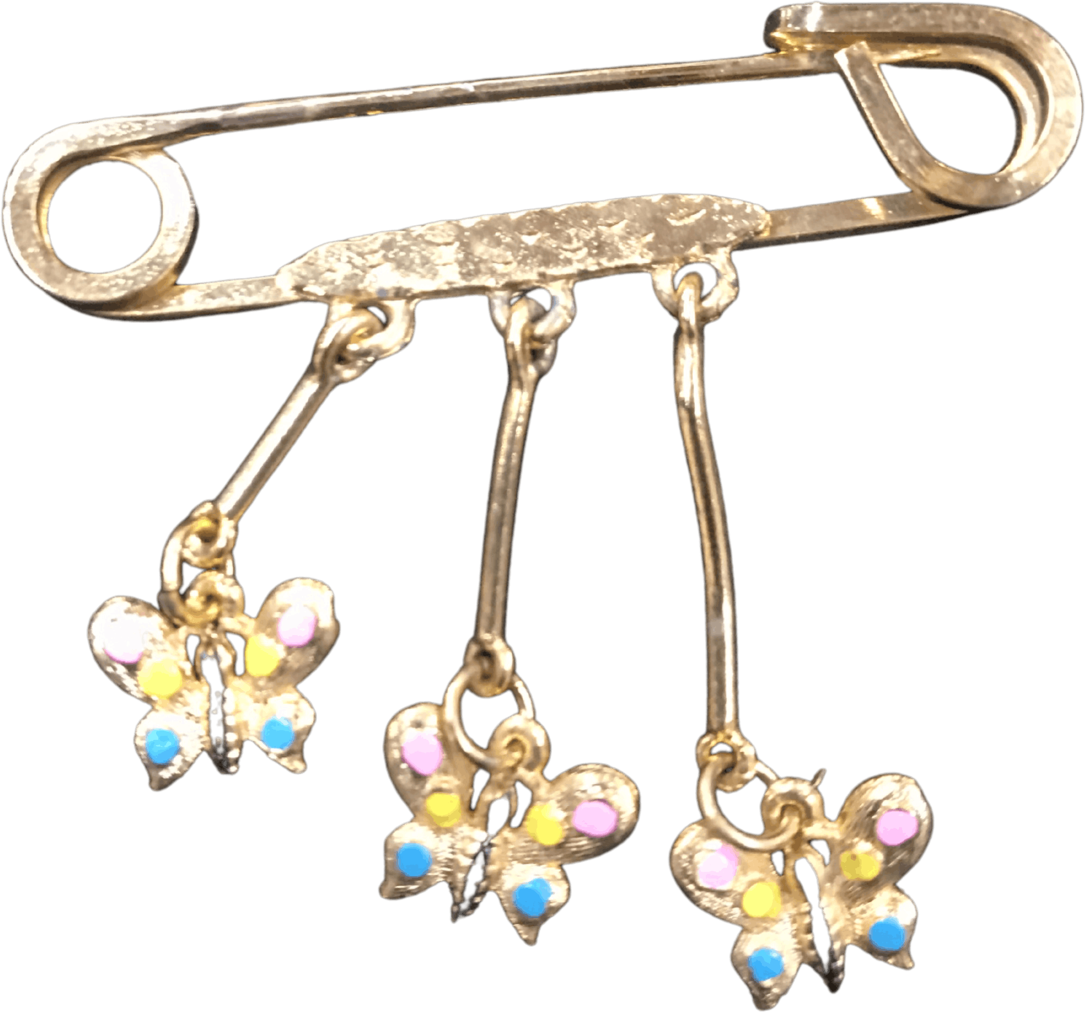 Vintage 70's Deadstock Butterfly Dangle Pin by Hot Pants | Shop THRILLING