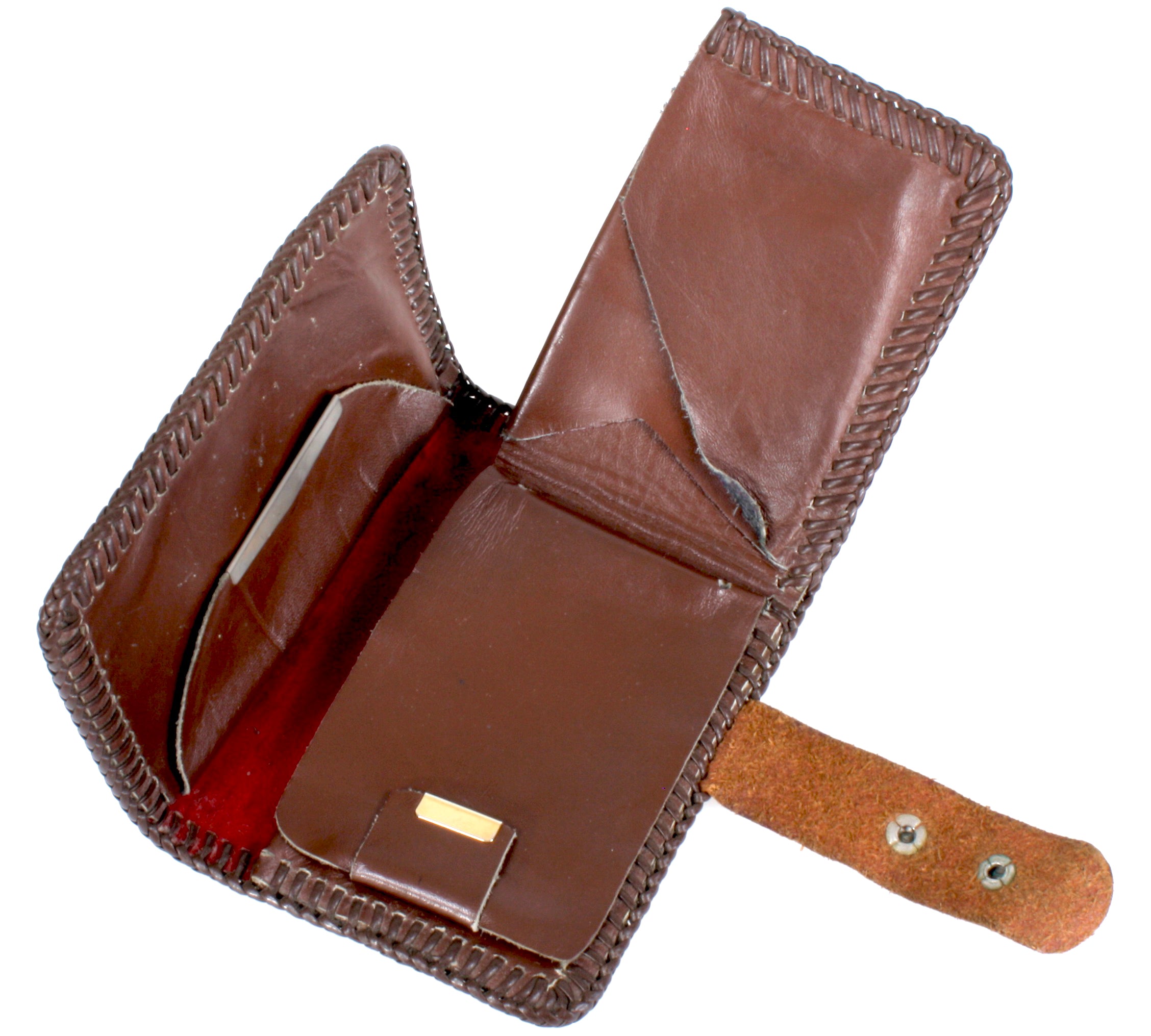 Vintage 60s/70s Cognac Tooled Leather Western Wallet Billfold | Shop ...