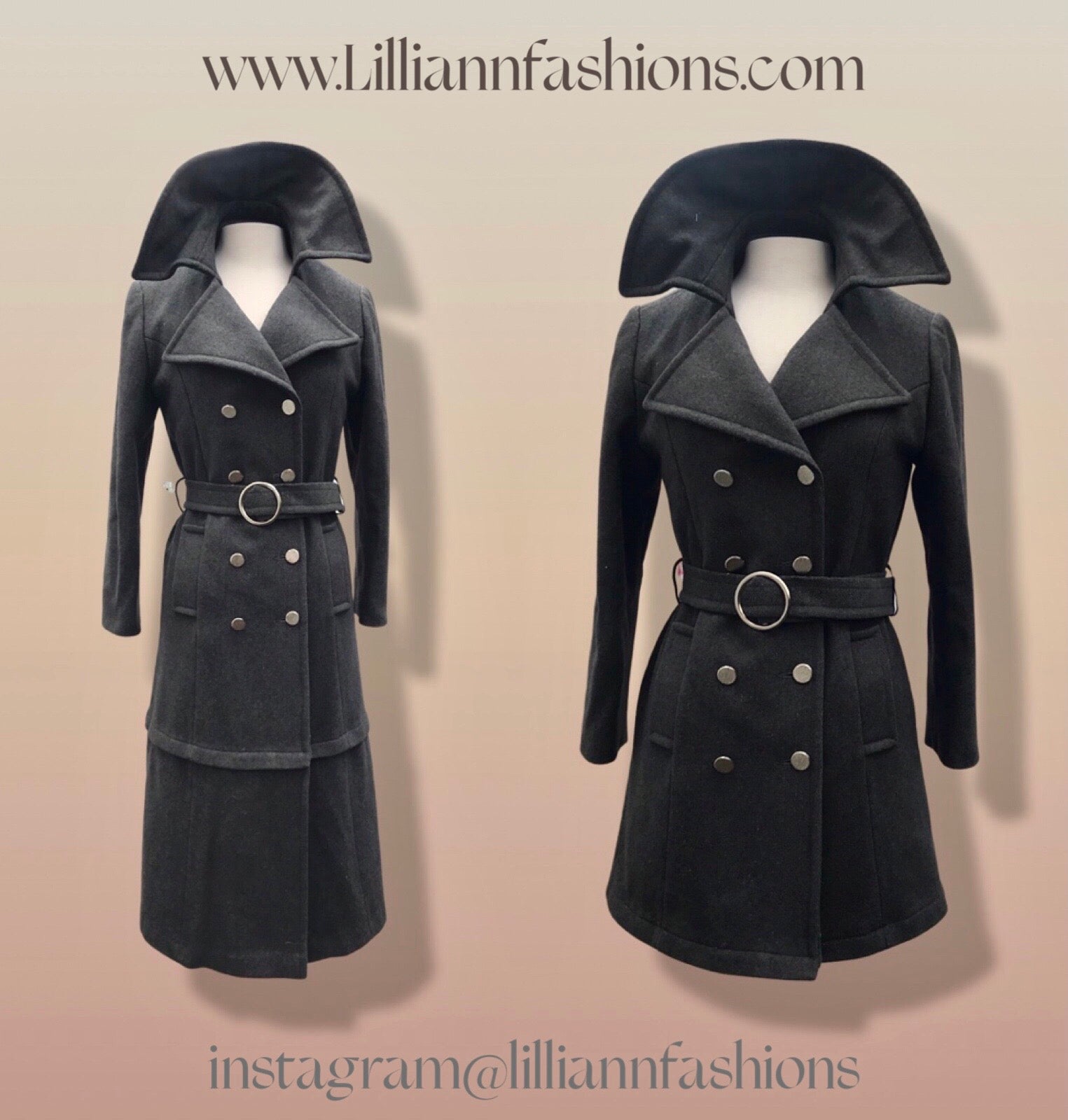 60s Two Tiered Gray Vintage Military Coat | Shop THRILLING