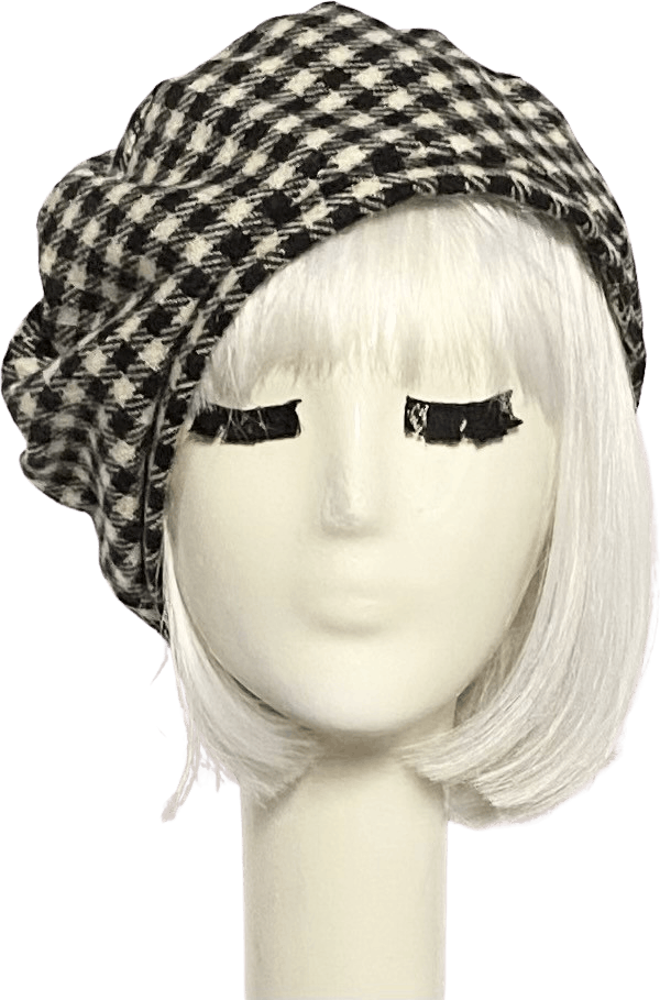 Vintage Checkered Wool Beret Hat | Shop THRILLING