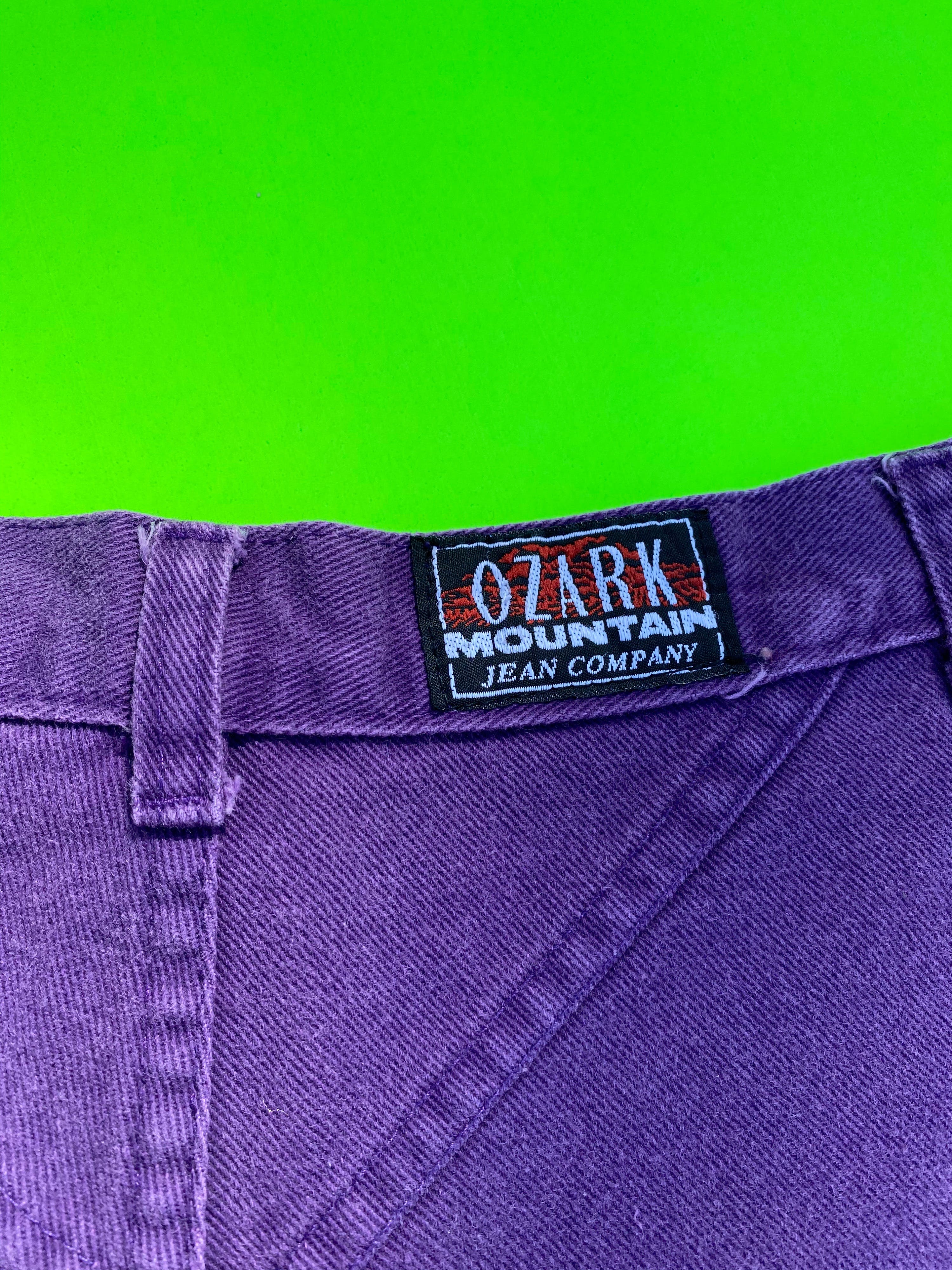 Vintage 90's Purple Bermuda Length High Rise Shorts by Ozark Mountain ...