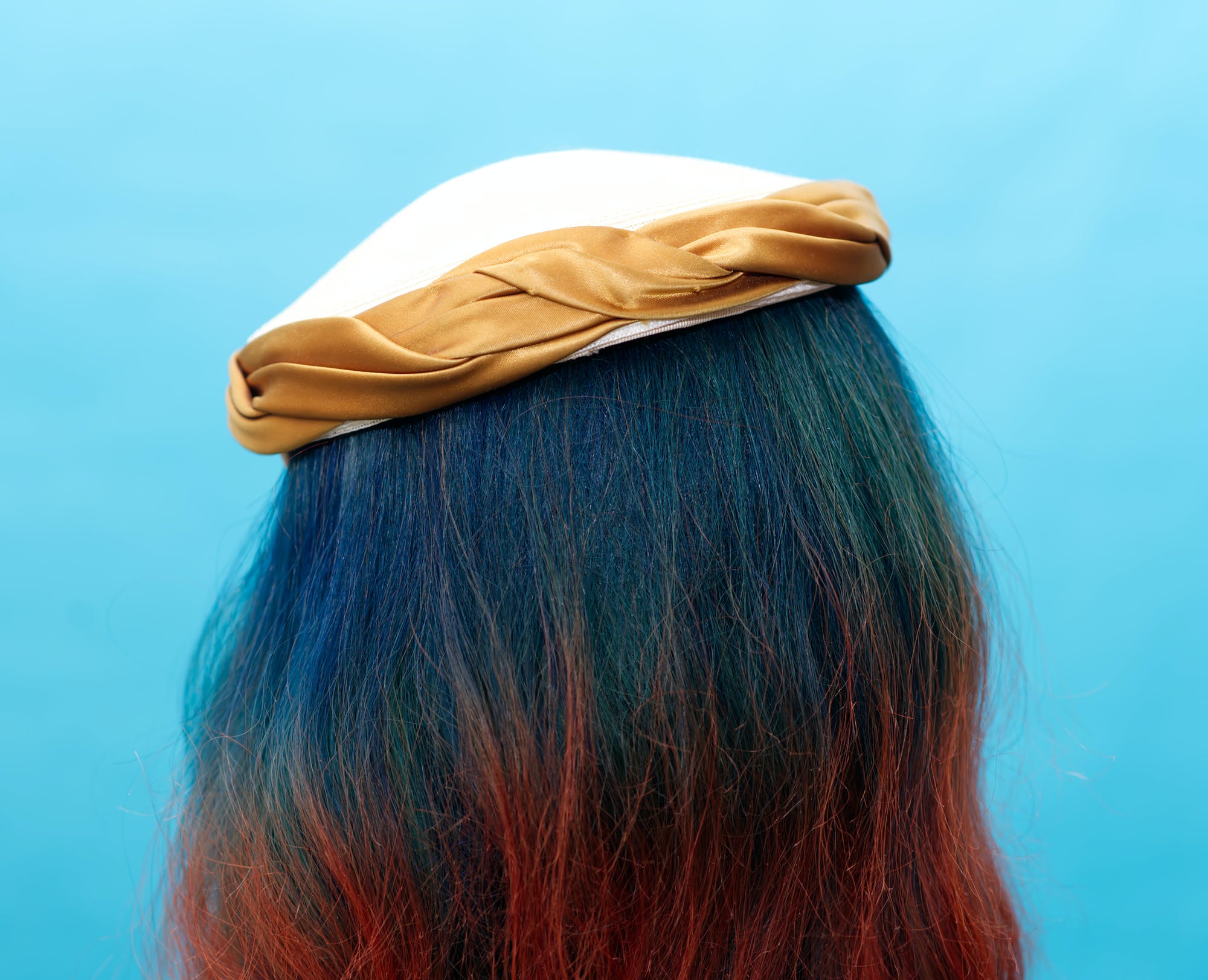 Vintage 50’s Cream and Brown Calot Hat / Tilt Cap | Shop THRILLING