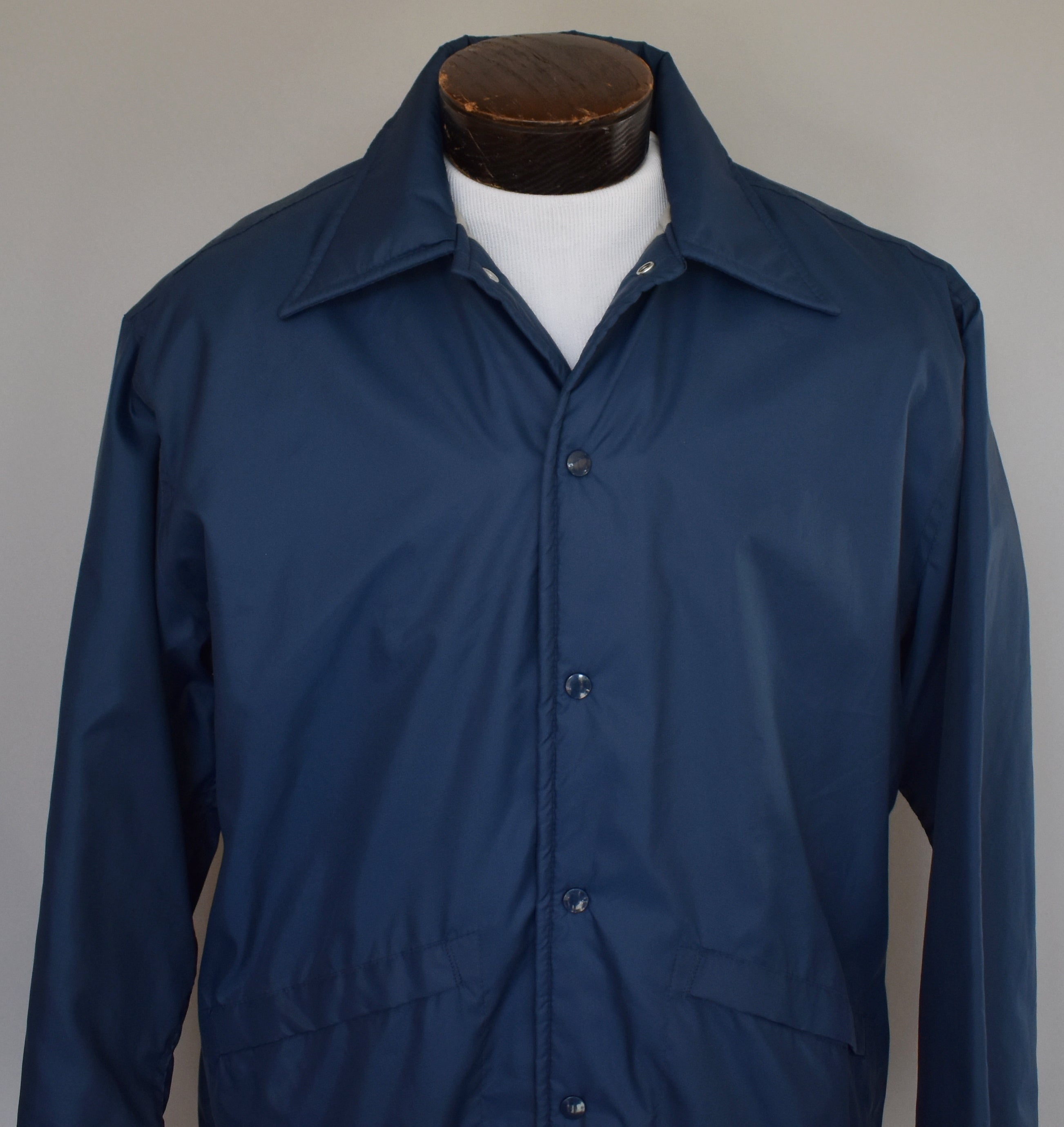 Vintage 70s Navy Blue Fleece Lined Jacket By Pla-Jac | Shop THRILLING