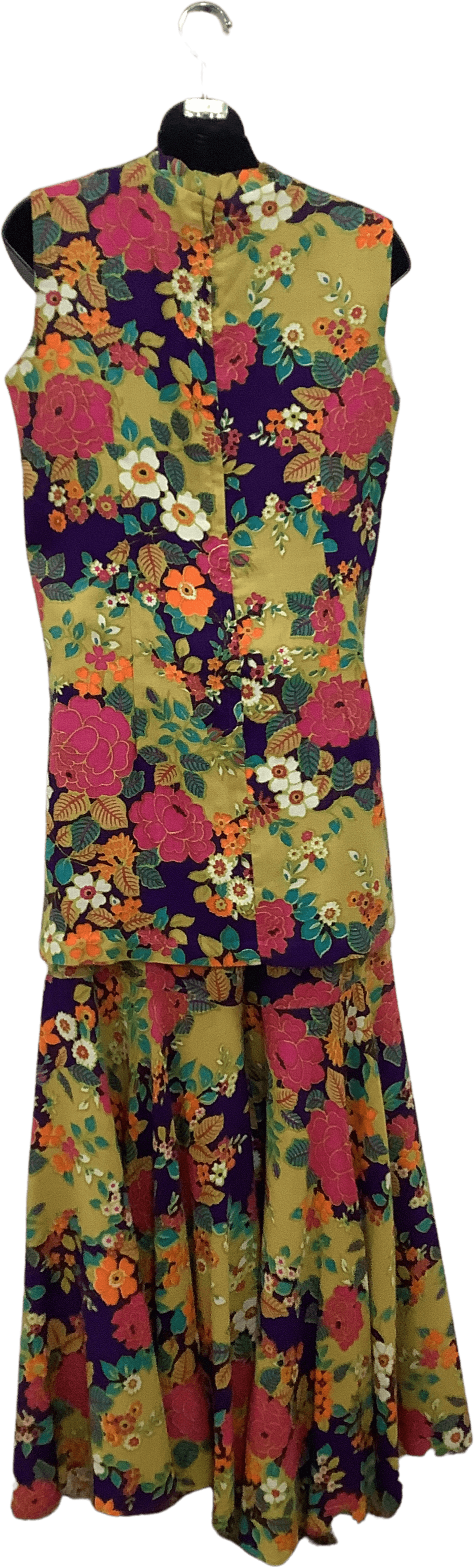Vintage 60's Two Piece Floral Flower Power Elephant Pant and Tunic Set ...