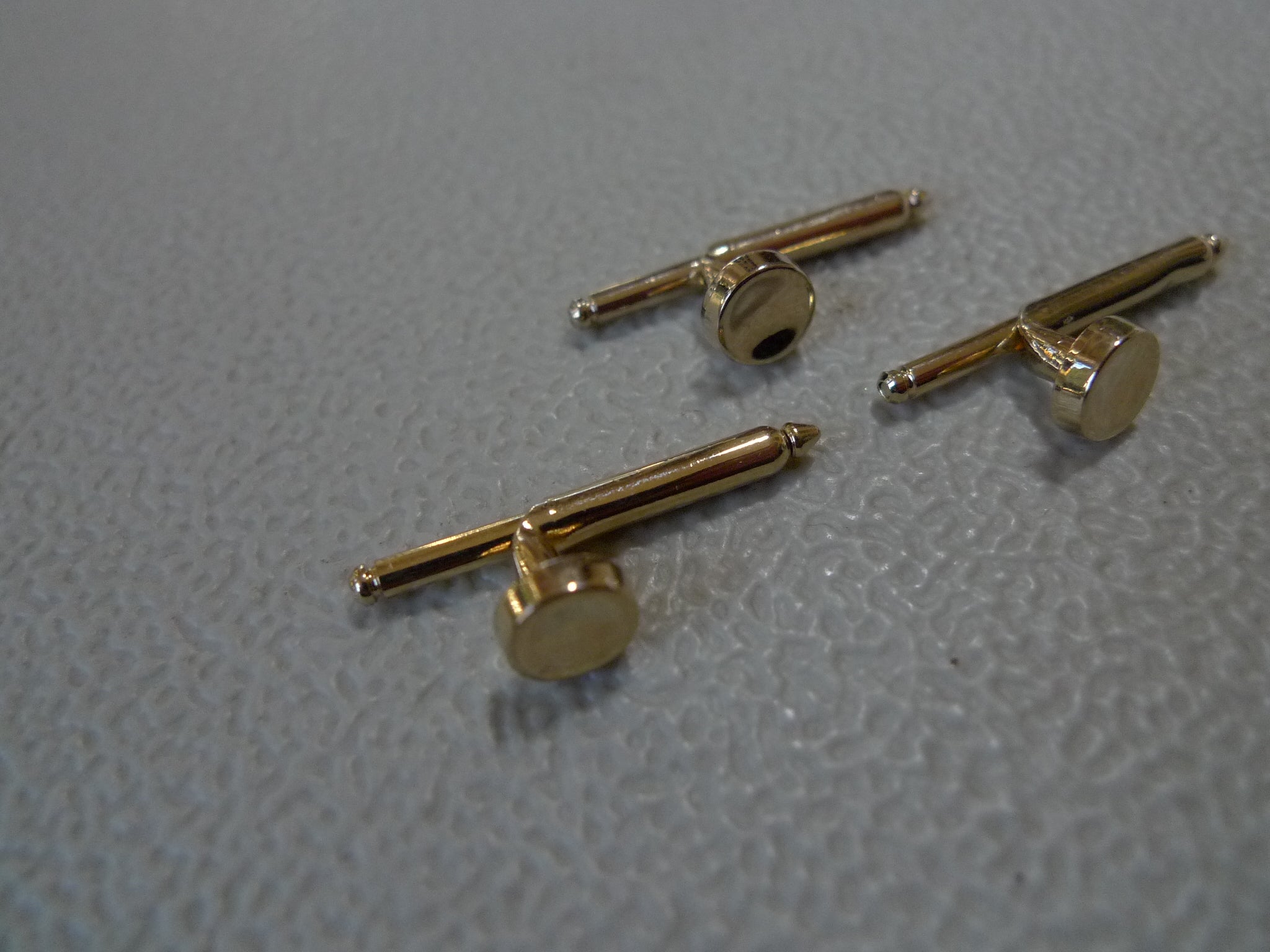 Vintage 30s Gold Set Of 3 Tuxedo Button Studs By Swank | Shop THRILLING