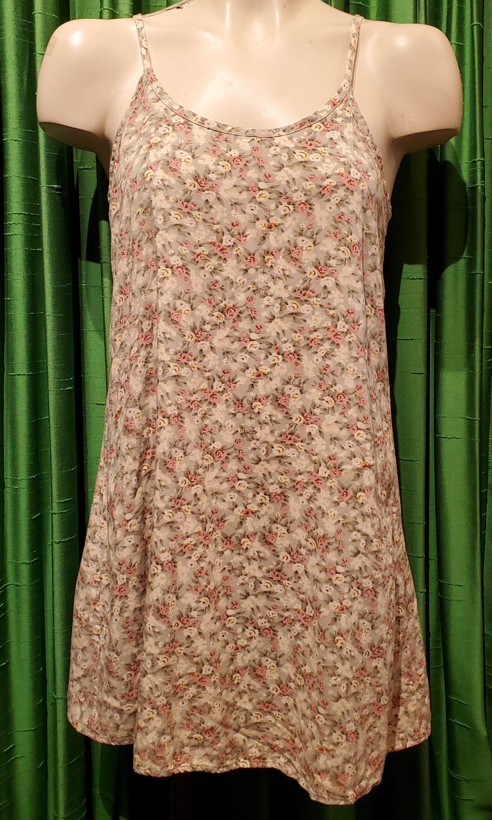 Vintage 90s 90s Beige Pink Ditsy Floral Grunge Revival Dress By ...