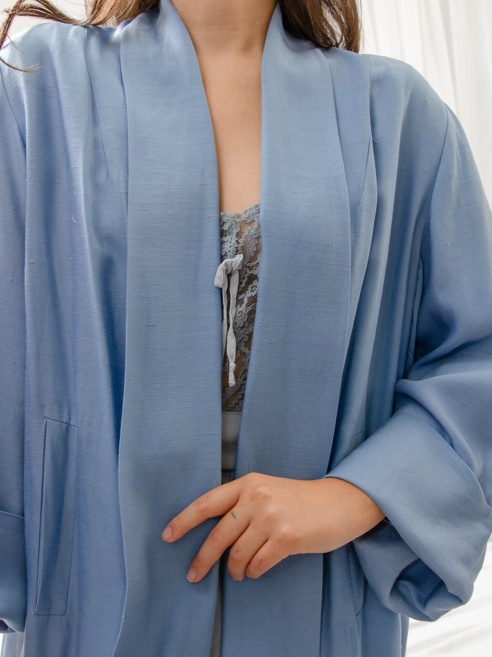 Vintage 40s Blue Lightweight Duster Coat | Shop THRILLING