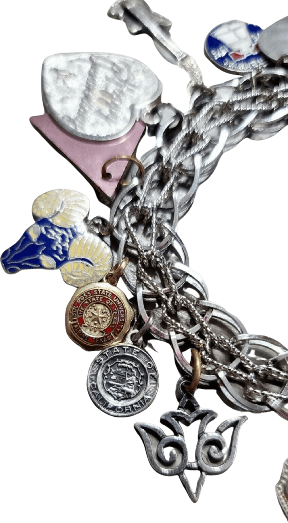 Vintage 70’s Loaded Sterling Silver Charm Bracelet by Jb Sterling ...