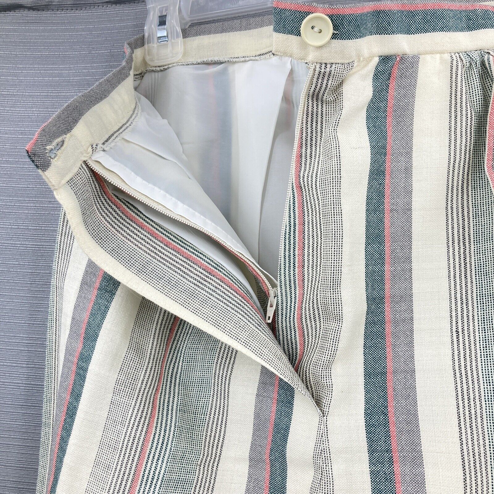 Vintage Striped Pleated Wool Skirt Made In Great Britain By Edinburgh ...