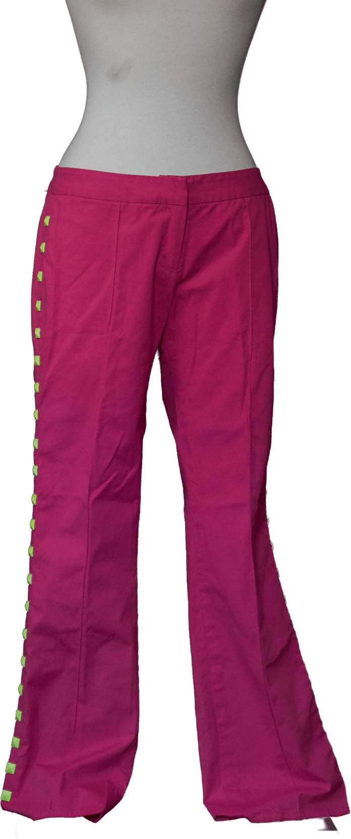 Vintage Hot Pink and Yellow Studded Pants | Shop THRILLING
