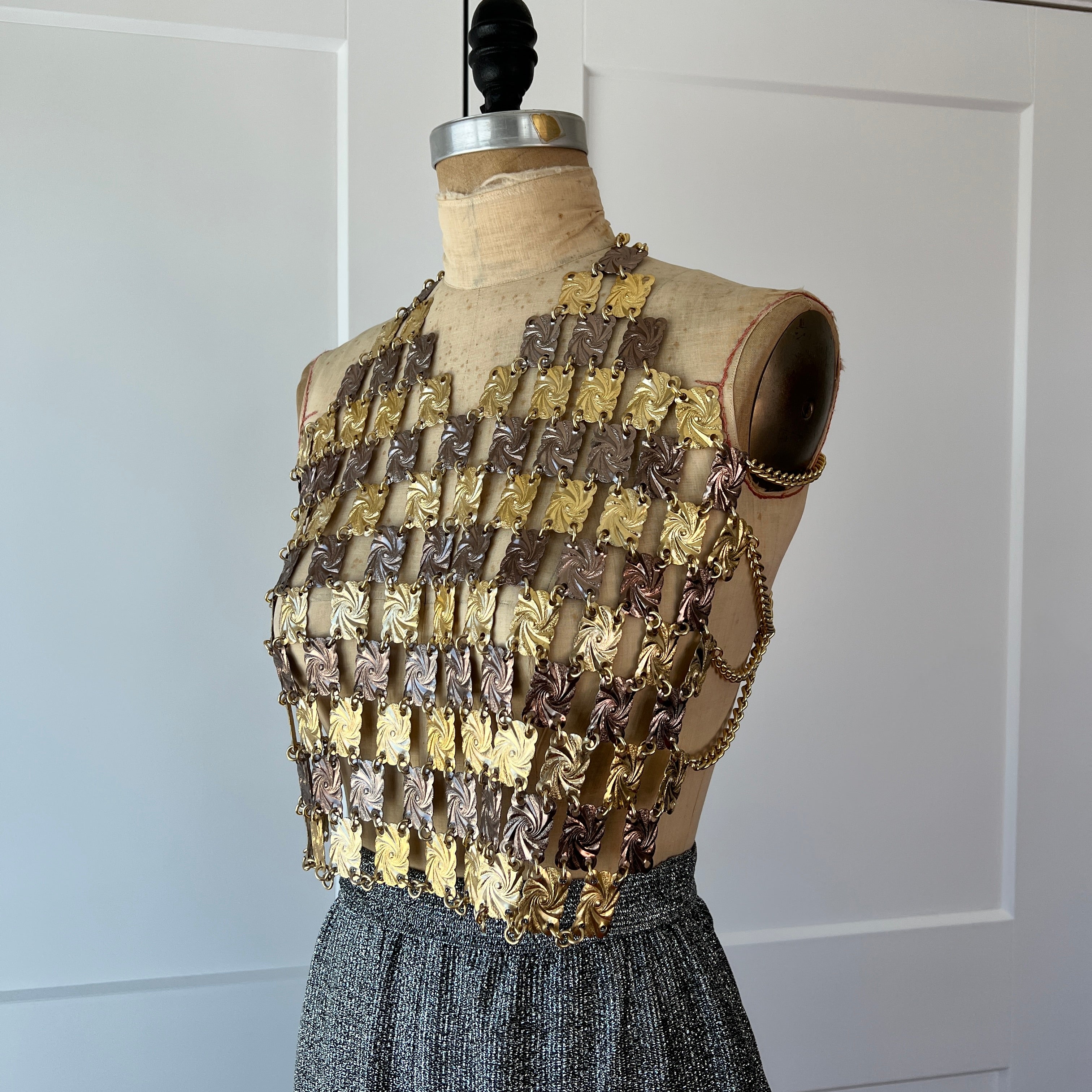 Vintage 60s/70s Rare Chain Link Metal Backless Tank Top | Shop THRILLING