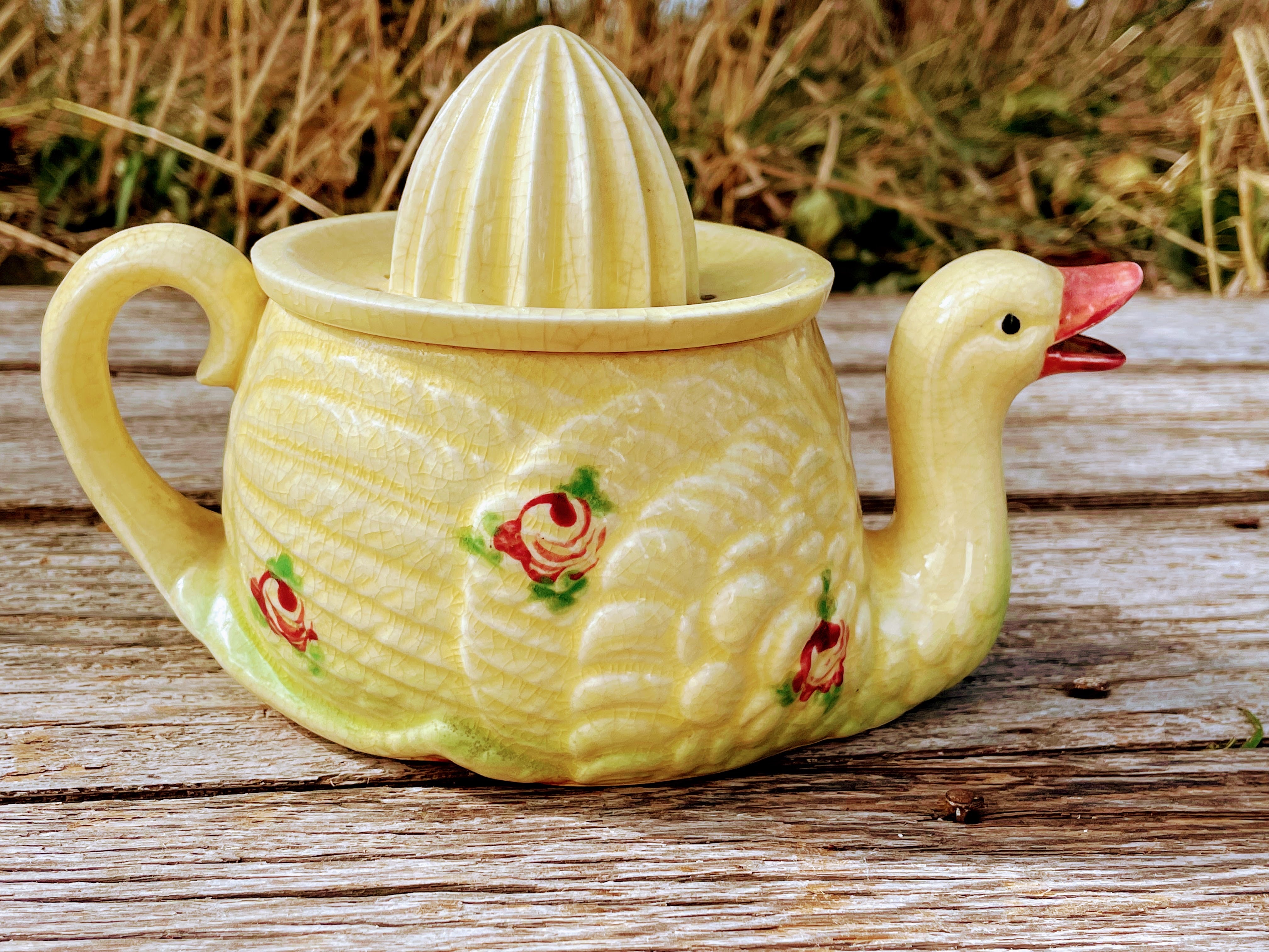 Vintage 40s Duck/goose Figural Juicer Reamer Hand Painted | Shop THRILLING