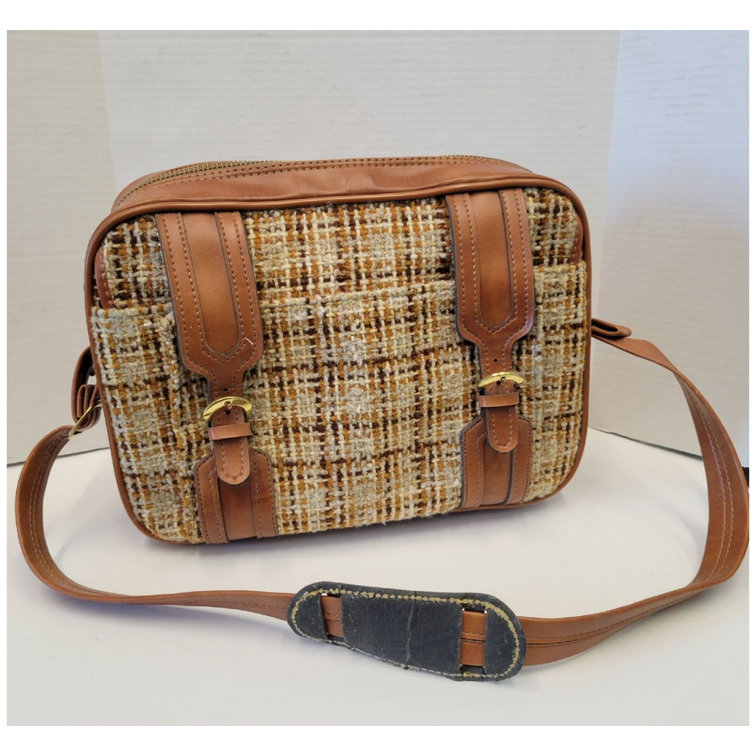 70s Vintage 60s Plaid Retro Carry On Bag | Shop THRILLING