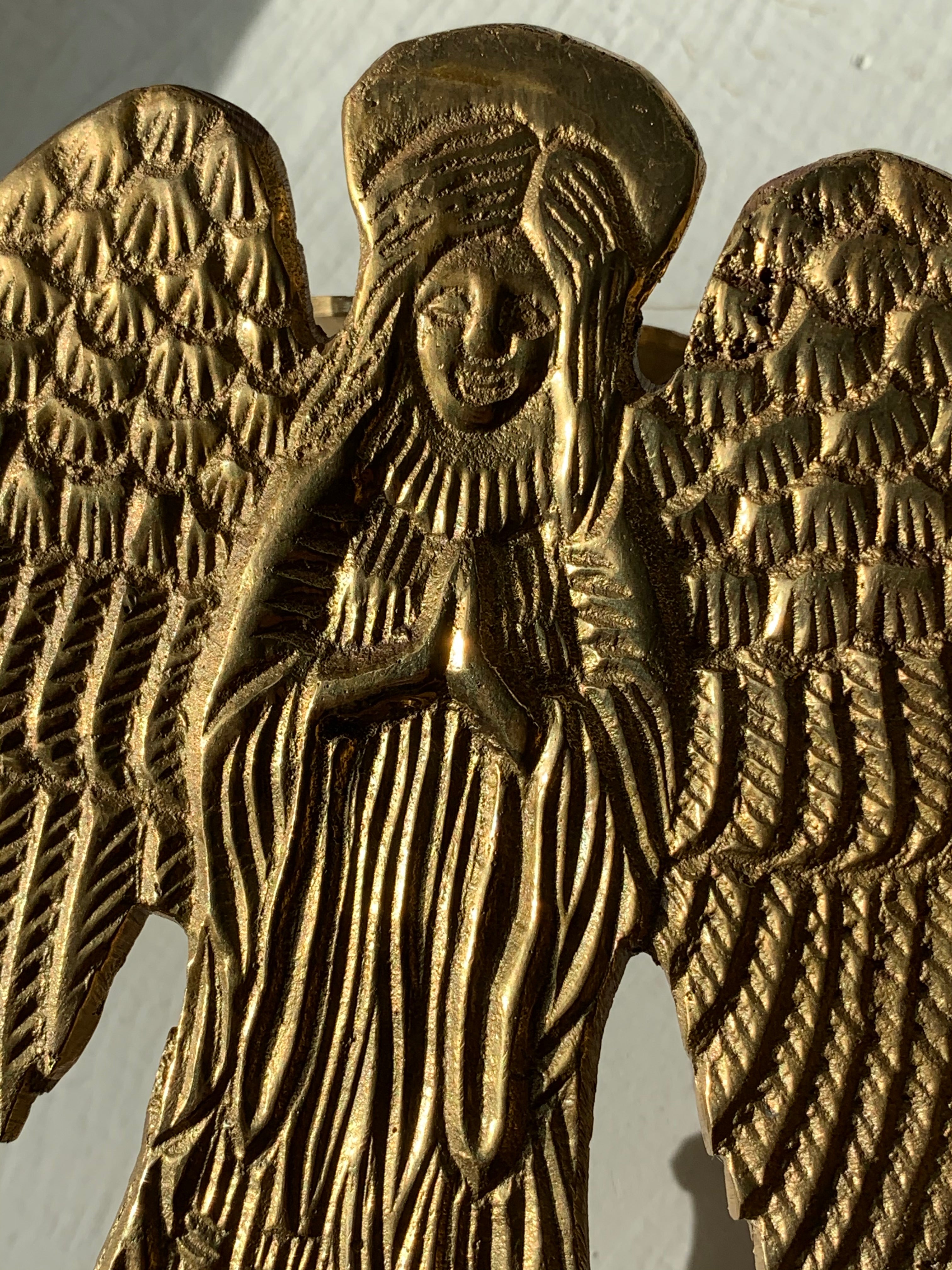 Vintage Solid Brass Angel Candlestick Holders | Shop THRILLING