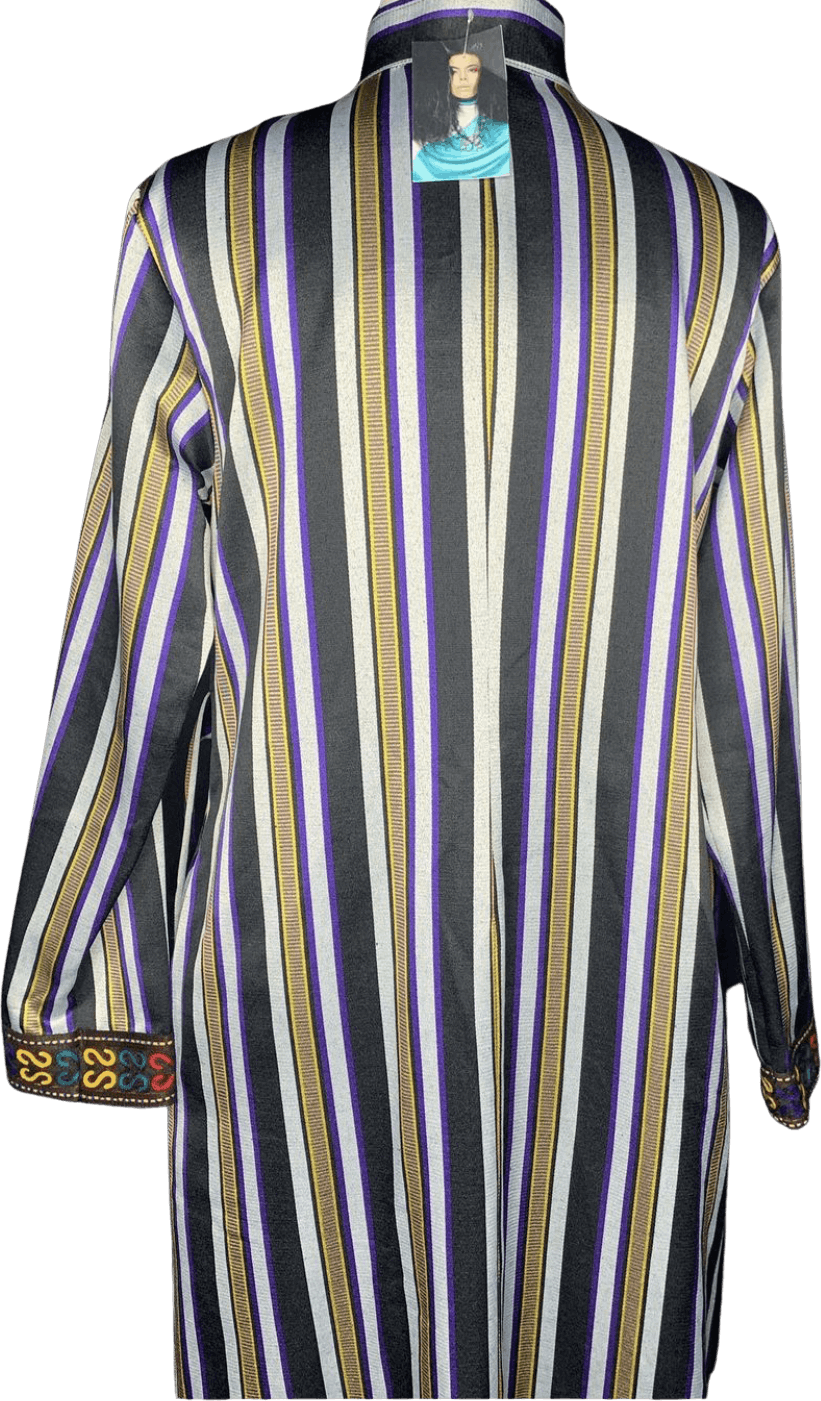 Vintage 80's Colorful Striped Woven Robe | Shop THRILLING