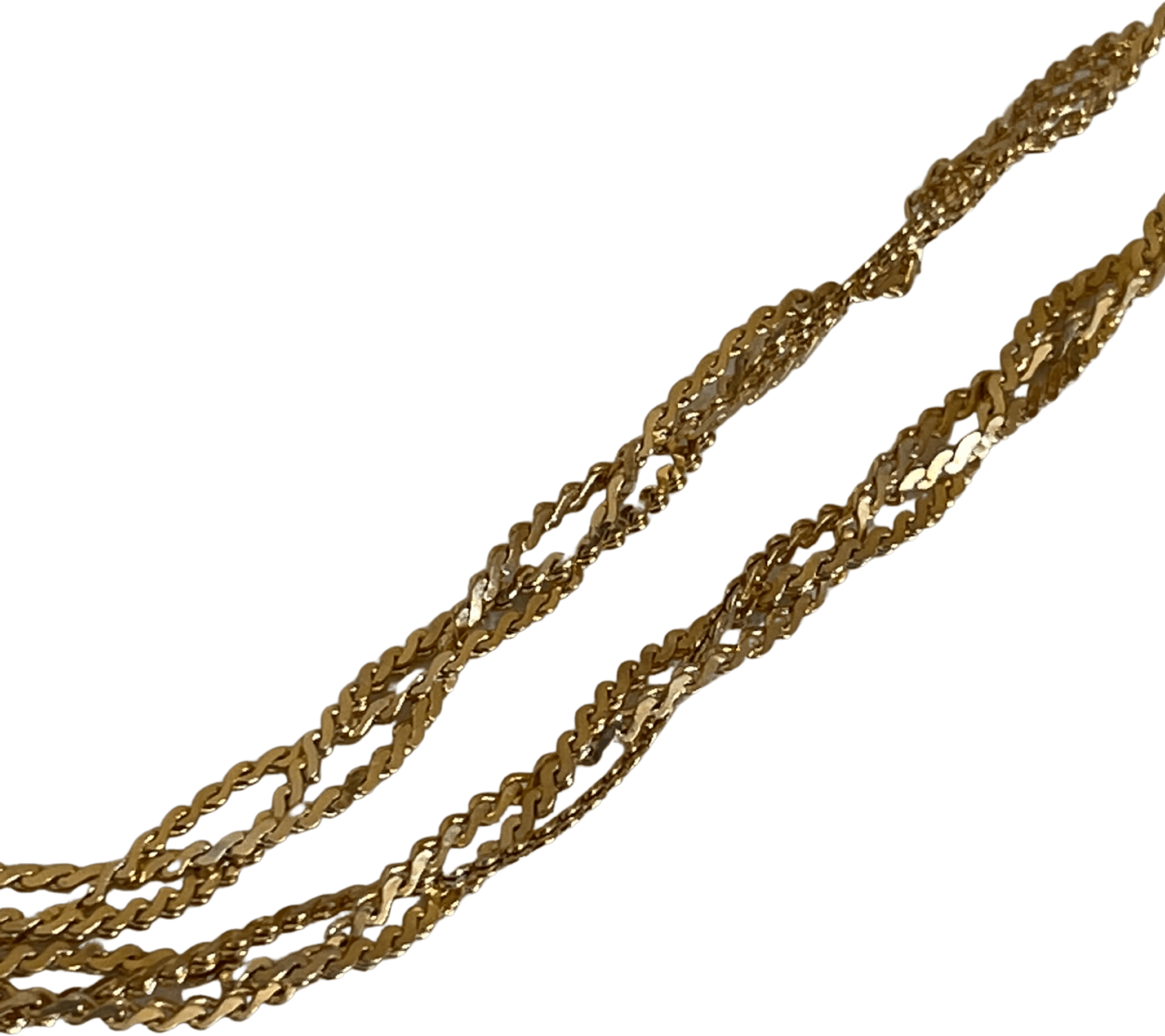 Vintage Long Twisted Gold Lightweight Chain | Shop THRILLING