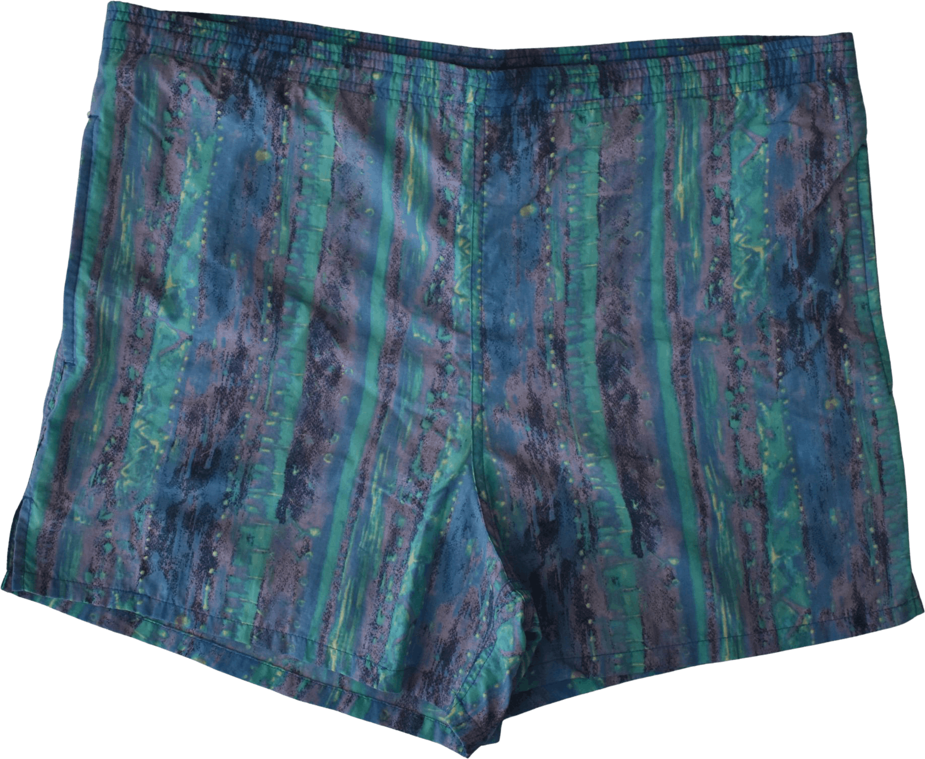 Vintage 90's Abstract Print Mesh Lined Swim Trunks by Cheetah | Shop ...