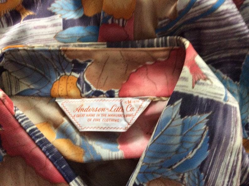 Vintage 70's Men's Printed Shirt by Anderson Little | Shop THRILLING