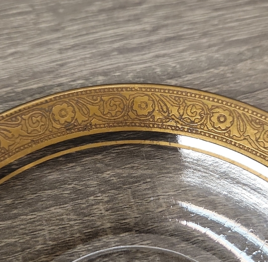 60s Vintage 2 Tiffin Gold Rim Rambling Rose Plates By Tiffin | Shop ...