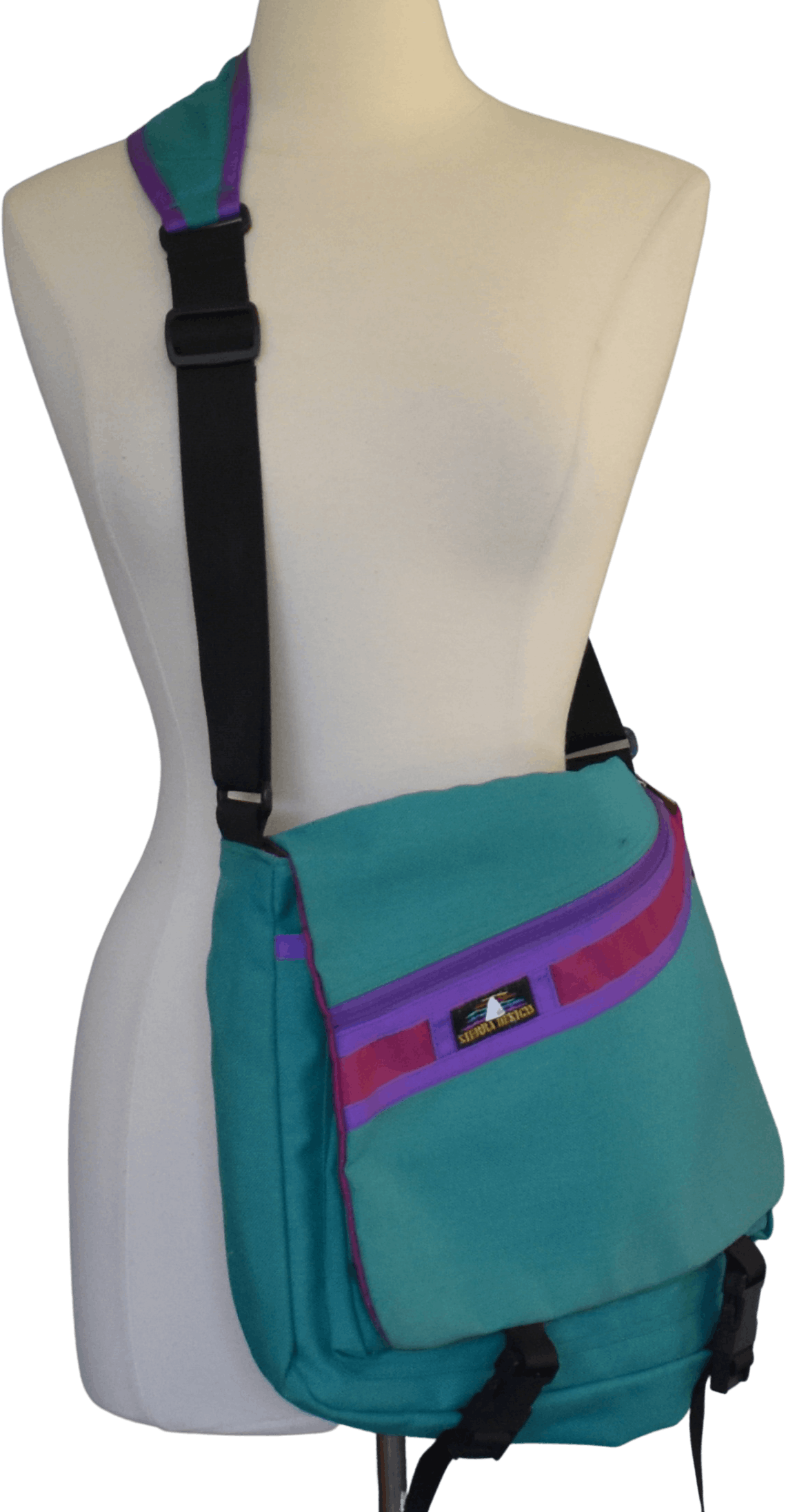 Vintage 90's Color Block Cross Body Bag by Sierra Designs | Shop THRILLING