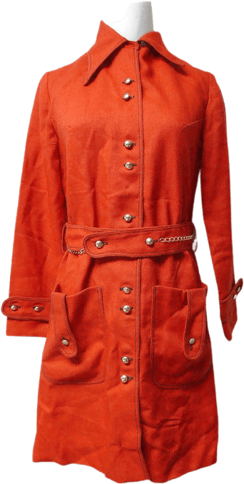 Vintage 60's Red Light Trench Coat by Gigi Creations | Shop THRILLING
