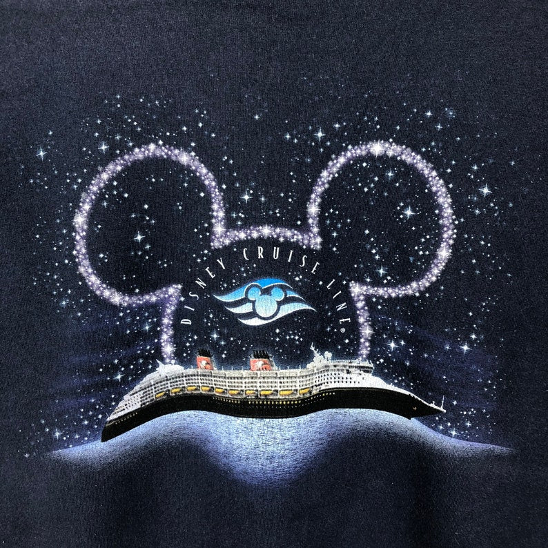 Vintage 90s Mickey Ears Stars Constellation Cruise Ship Top By Disney ...