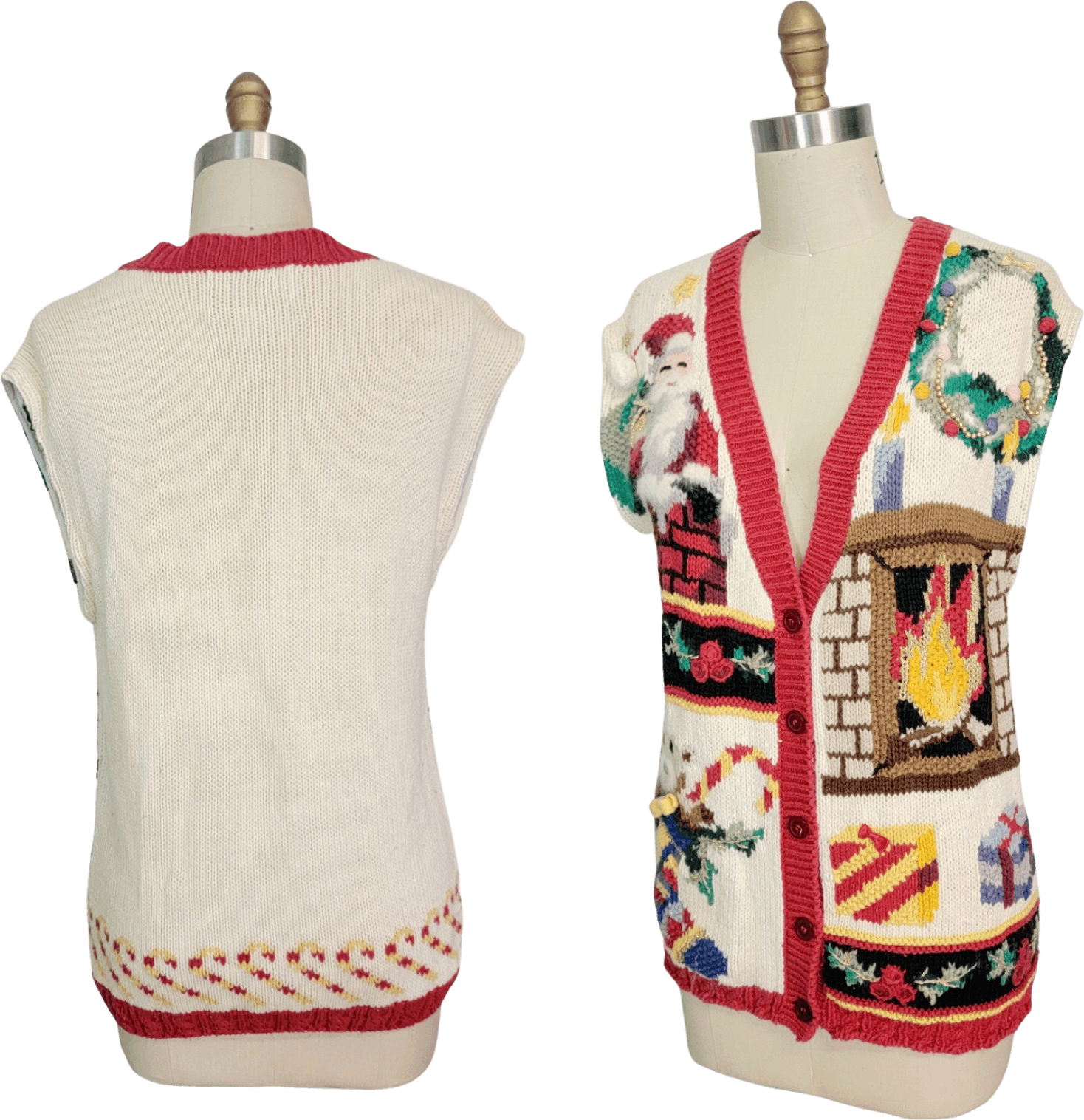Vintage 90’s Holiday Sweater Vest Tunic Length by Crystal kobe | Shop ...
