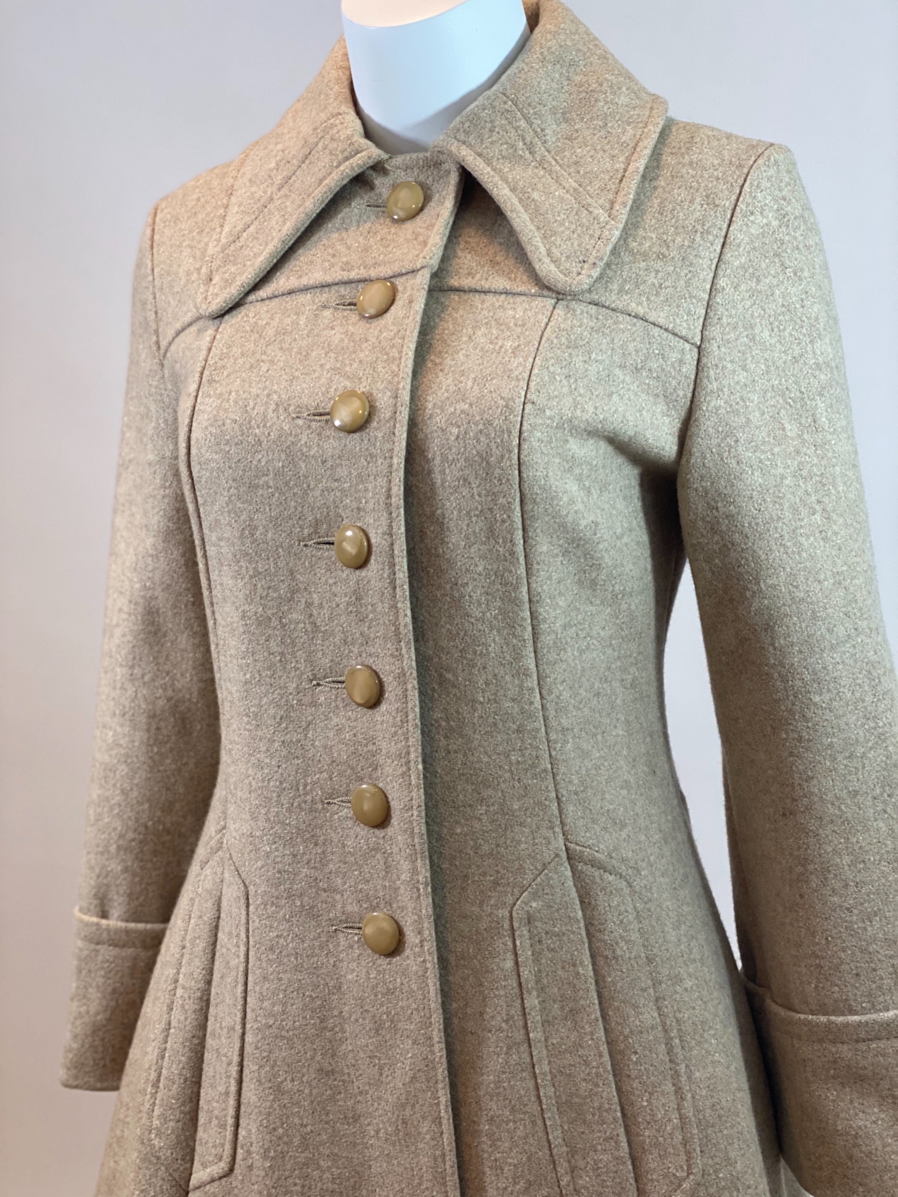 Vintage Beige A-Line Coat | Shop THRILLING