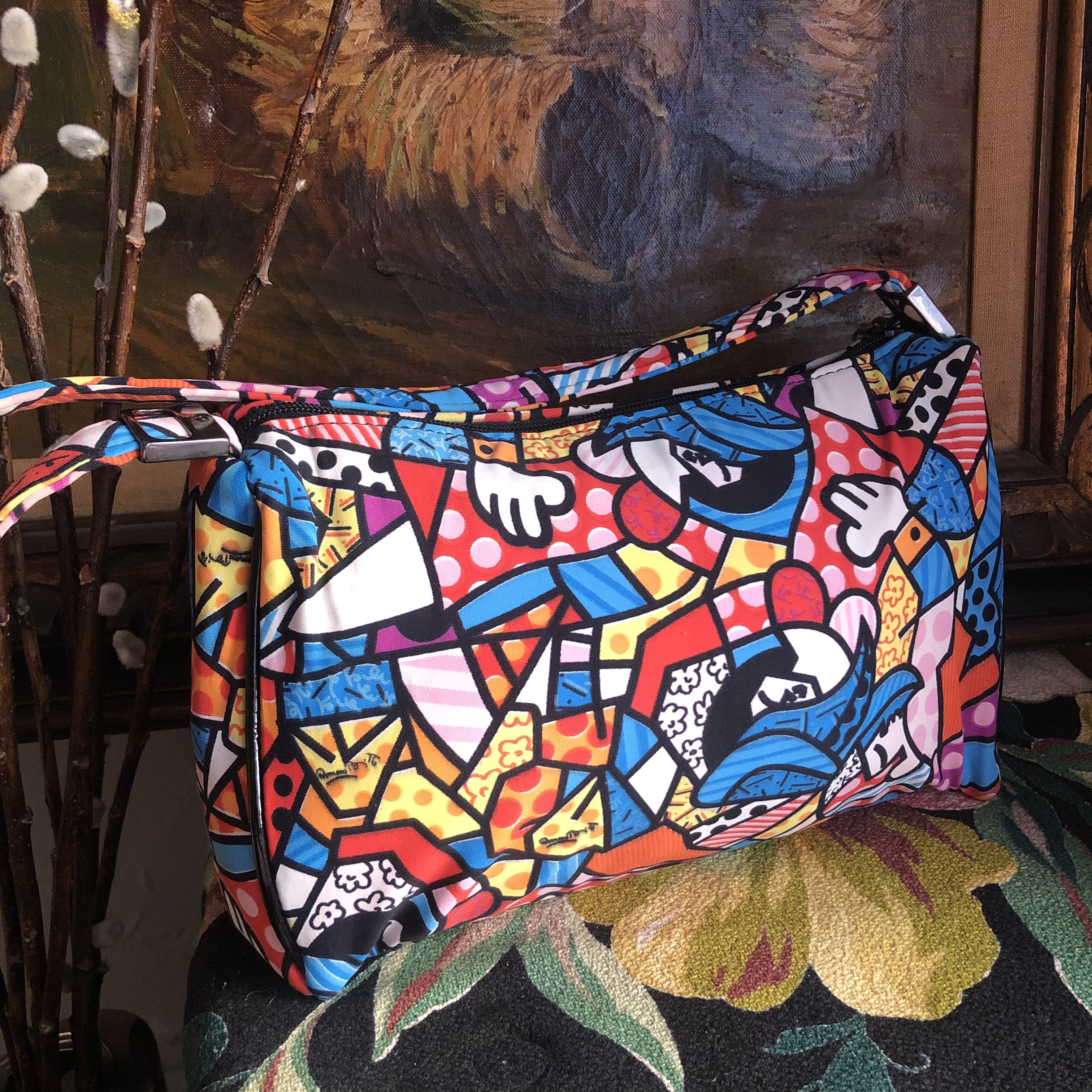 Vintage Romero Britto Graphic Mini Bag by Donald J Pliner | Shop THRILLING