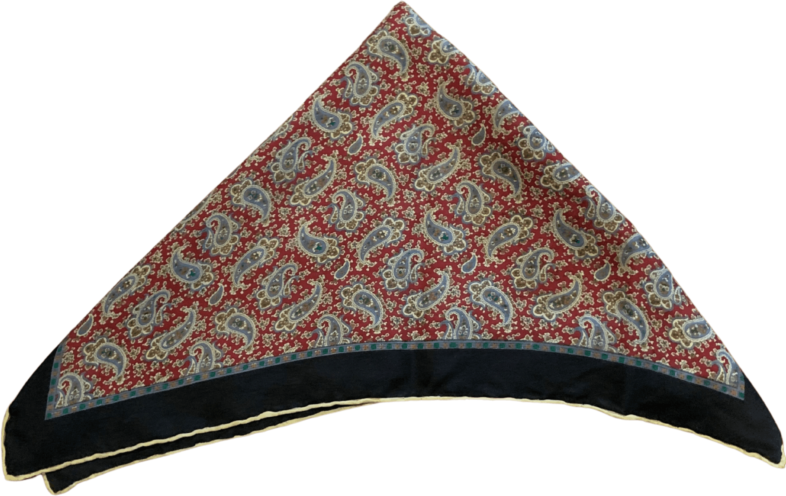 Vintage 70's Maroon Paisley Silk Scarf | Shop THRILLING