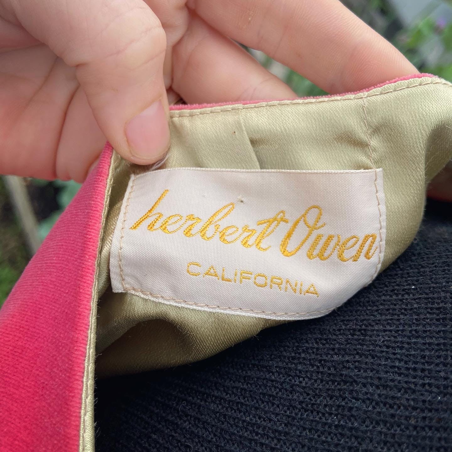 Vintage 60's Pink Velvet Rose Bud Jacket by Herbert Owen Of California ...