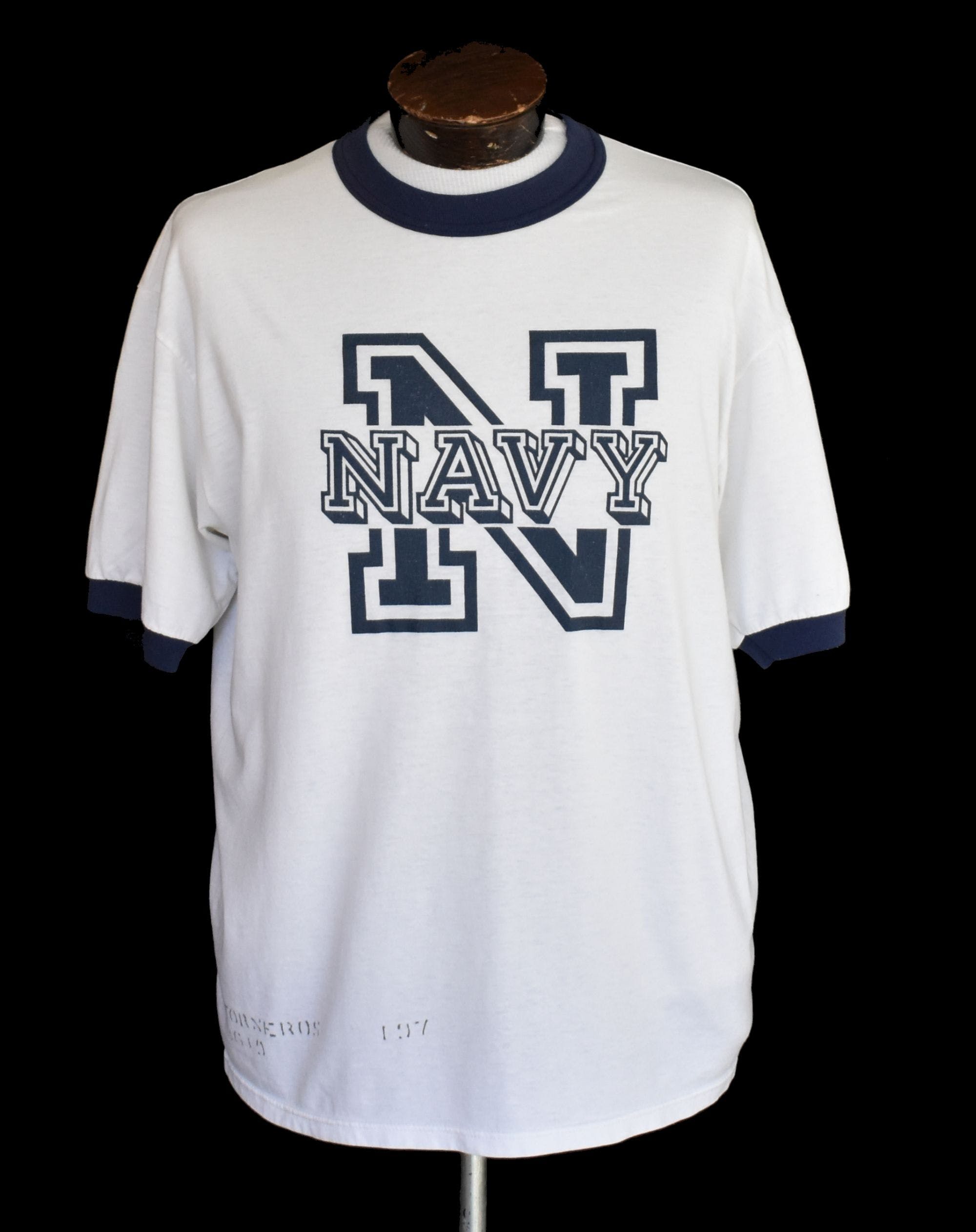 Vintage 80's Us Navy Ringer Tee by Soffe Shirts | Shop THRILLING