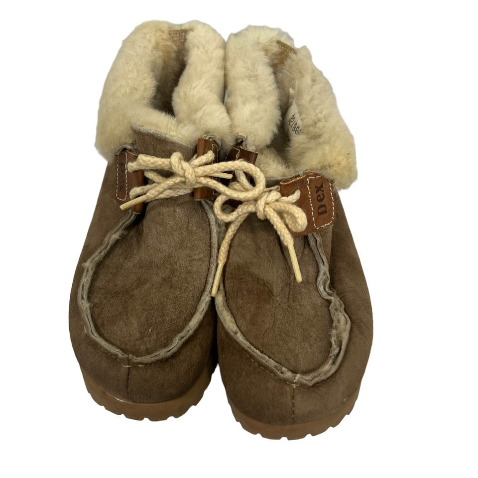 Vintage 80s/90s Sheepskin Lugg Soles Shoes Chukka Boots 6.5 By Dex ...