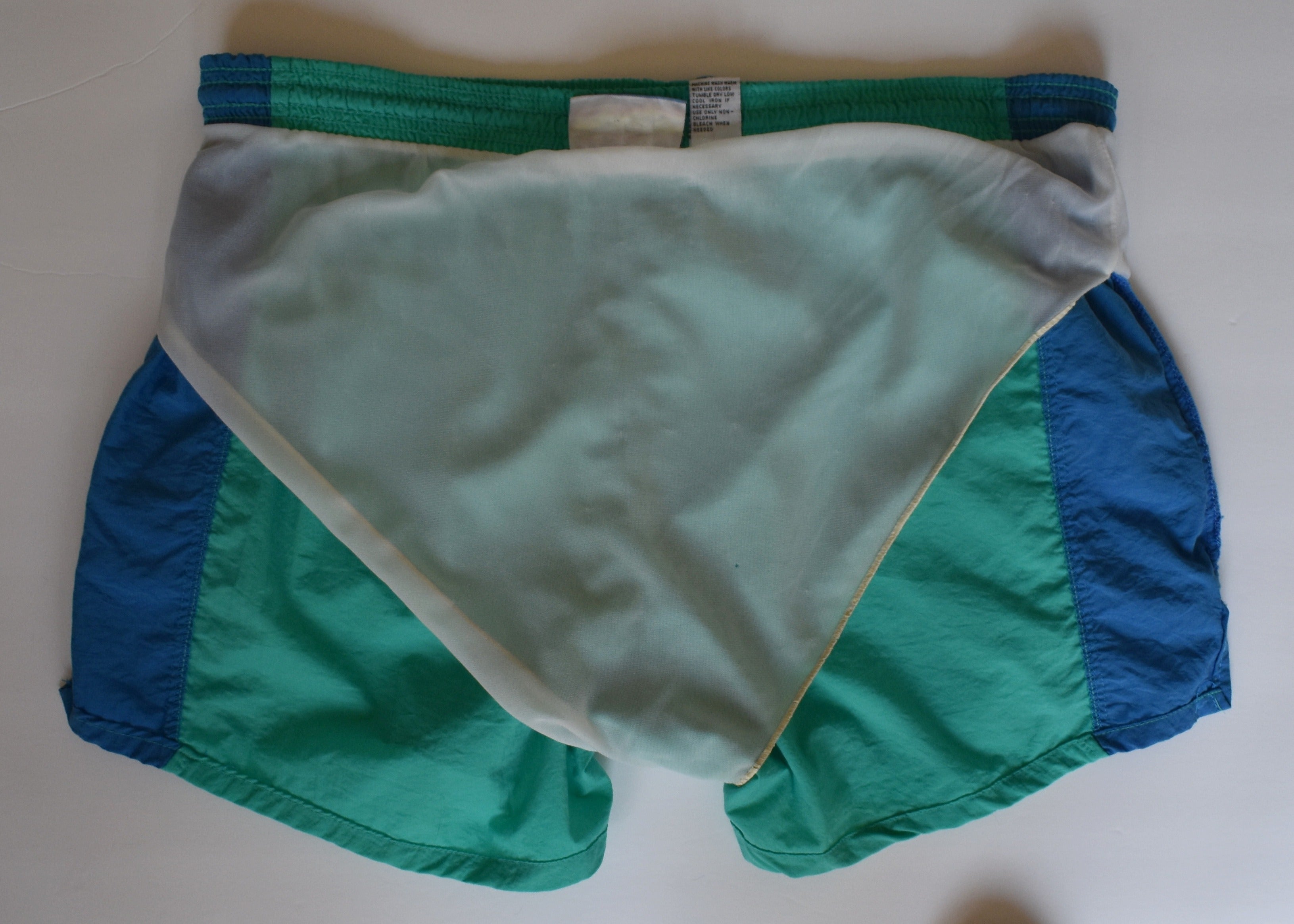 Vintage 90’s Colorblock Swim Trunks by Rockwear | Shop THRILLING