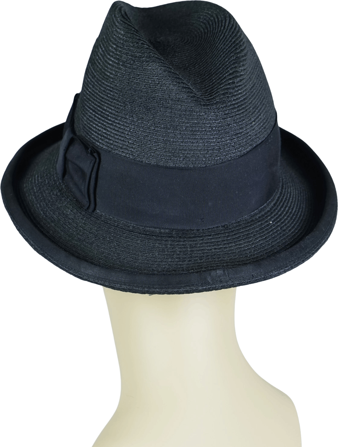 Vintage Black Flexible Straw Fedora by Stark & Legum | Shop THRILLING