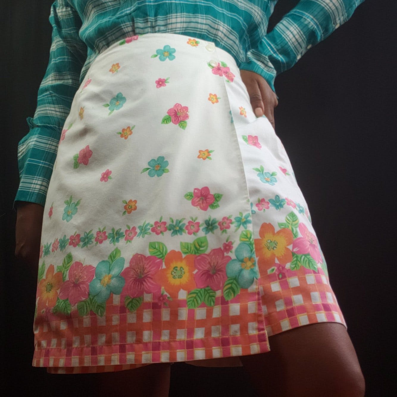 Vintage 90's Cotton Blend Floral Print Skort by Cricket Lane | Shop ...