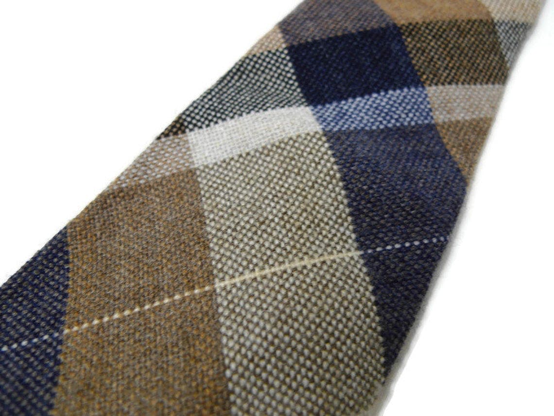 Vintage 90's Men's Plaid Acrylic Necktie by Pedigree | Shop THRILLING