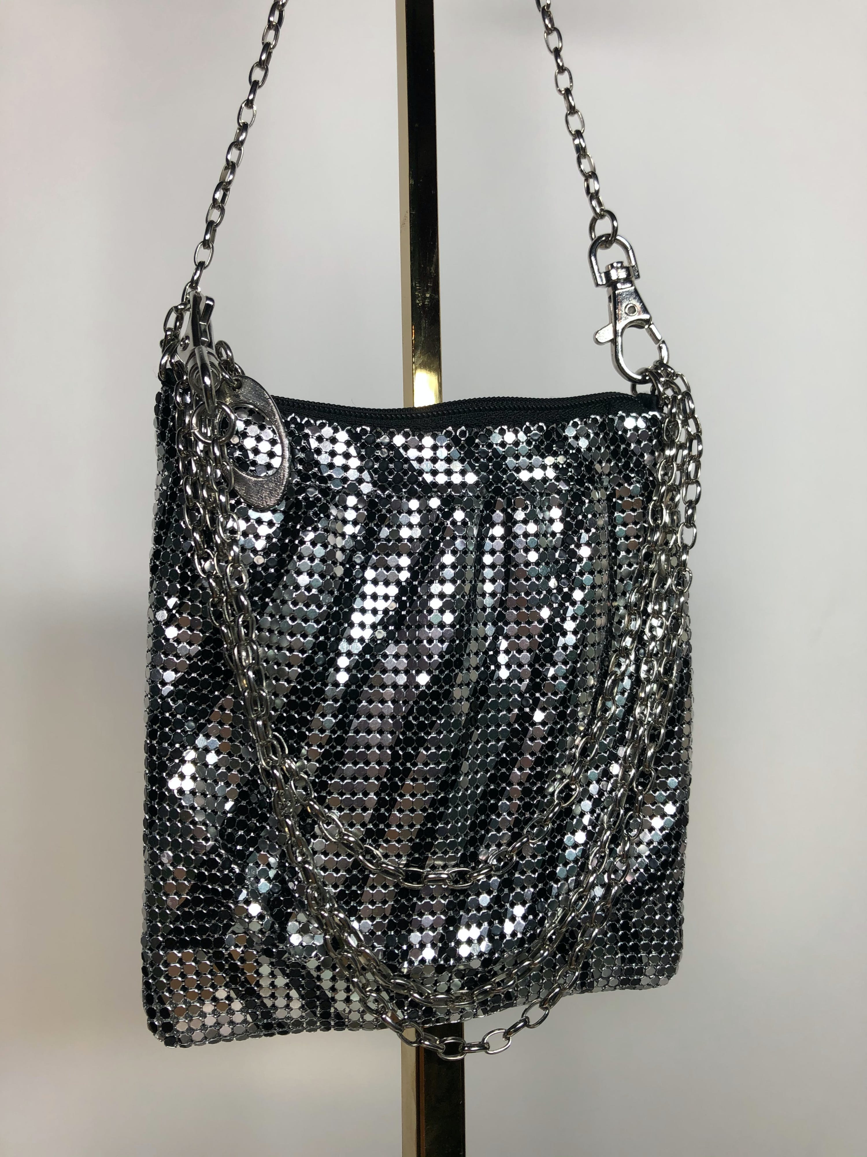 Vintage Silver Zebra Mini Metal Mesh Purse | Shop THRILLING