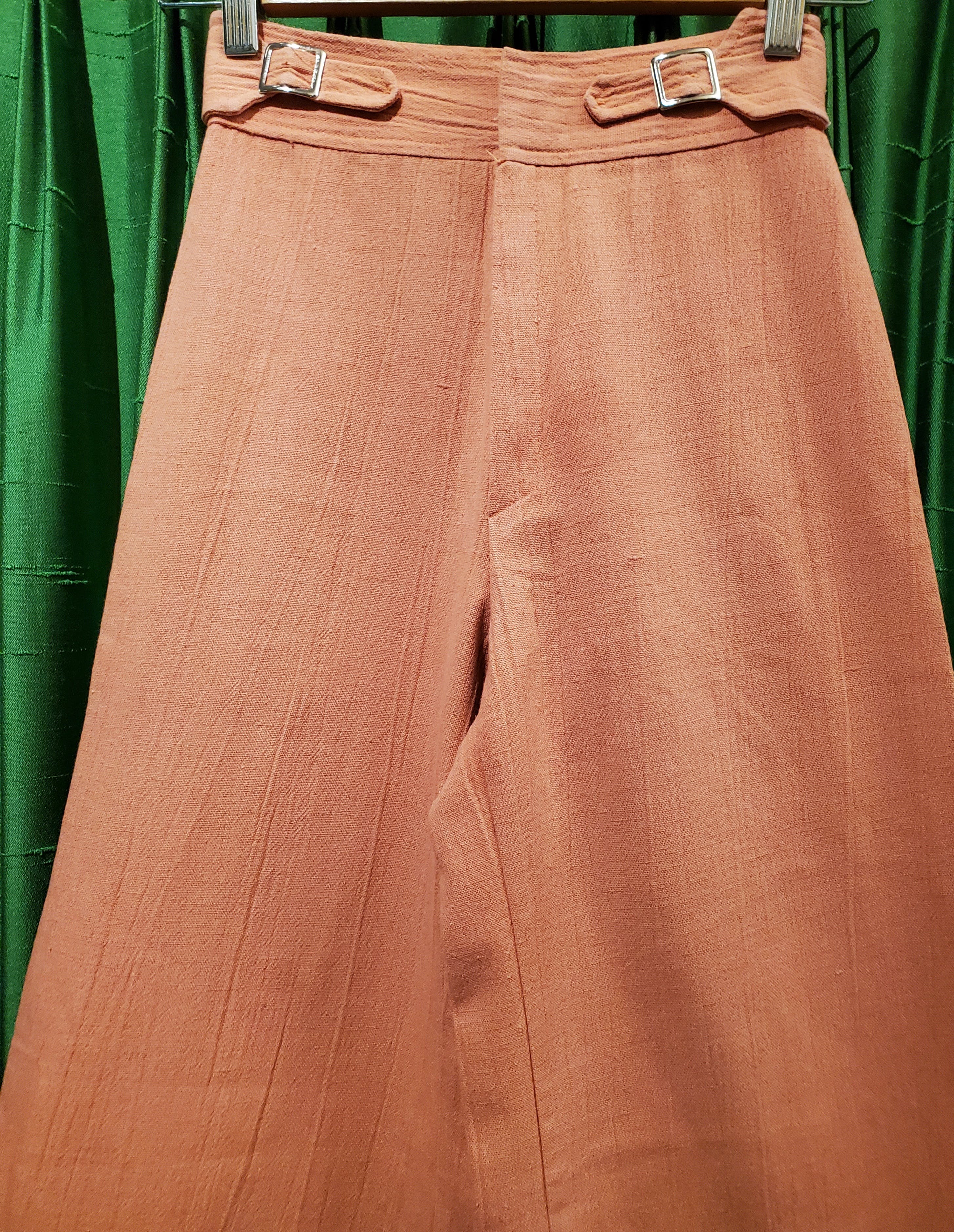 Vintage 70's High Waisted Peach Bell Pants by Happy Legs | Shop THRILLING