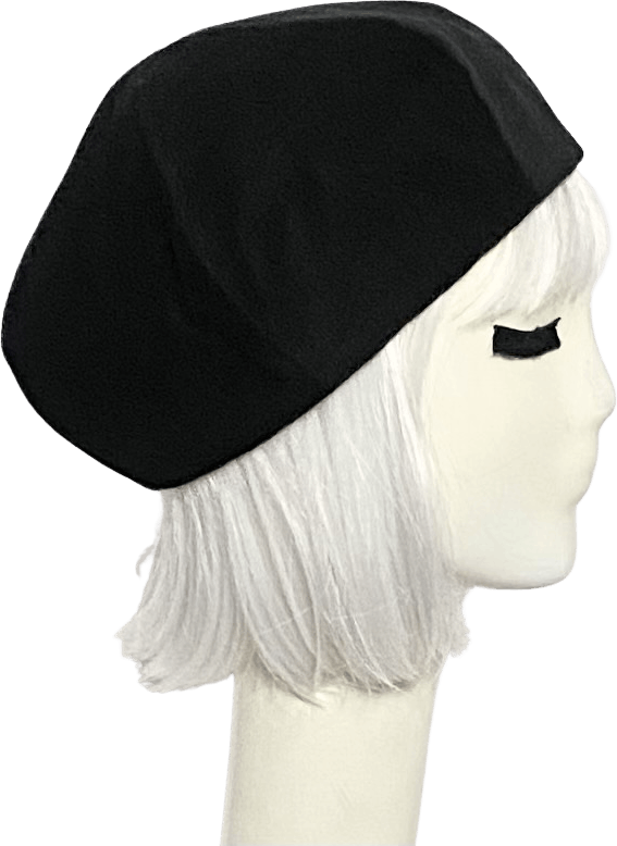 Vintage Black Velvet Beret Hat | Shop THRILLING