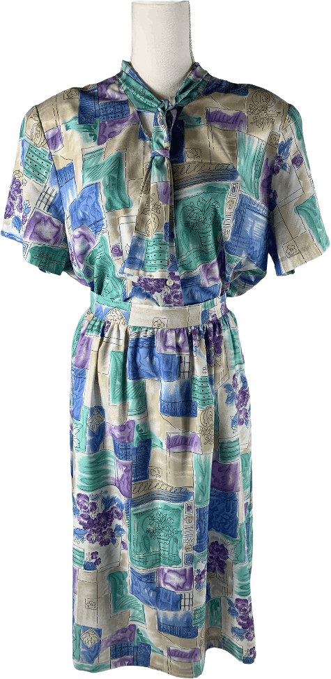 Vintage 80’s Floral A-Line Skirt Set by Koret | Shop THRILLING