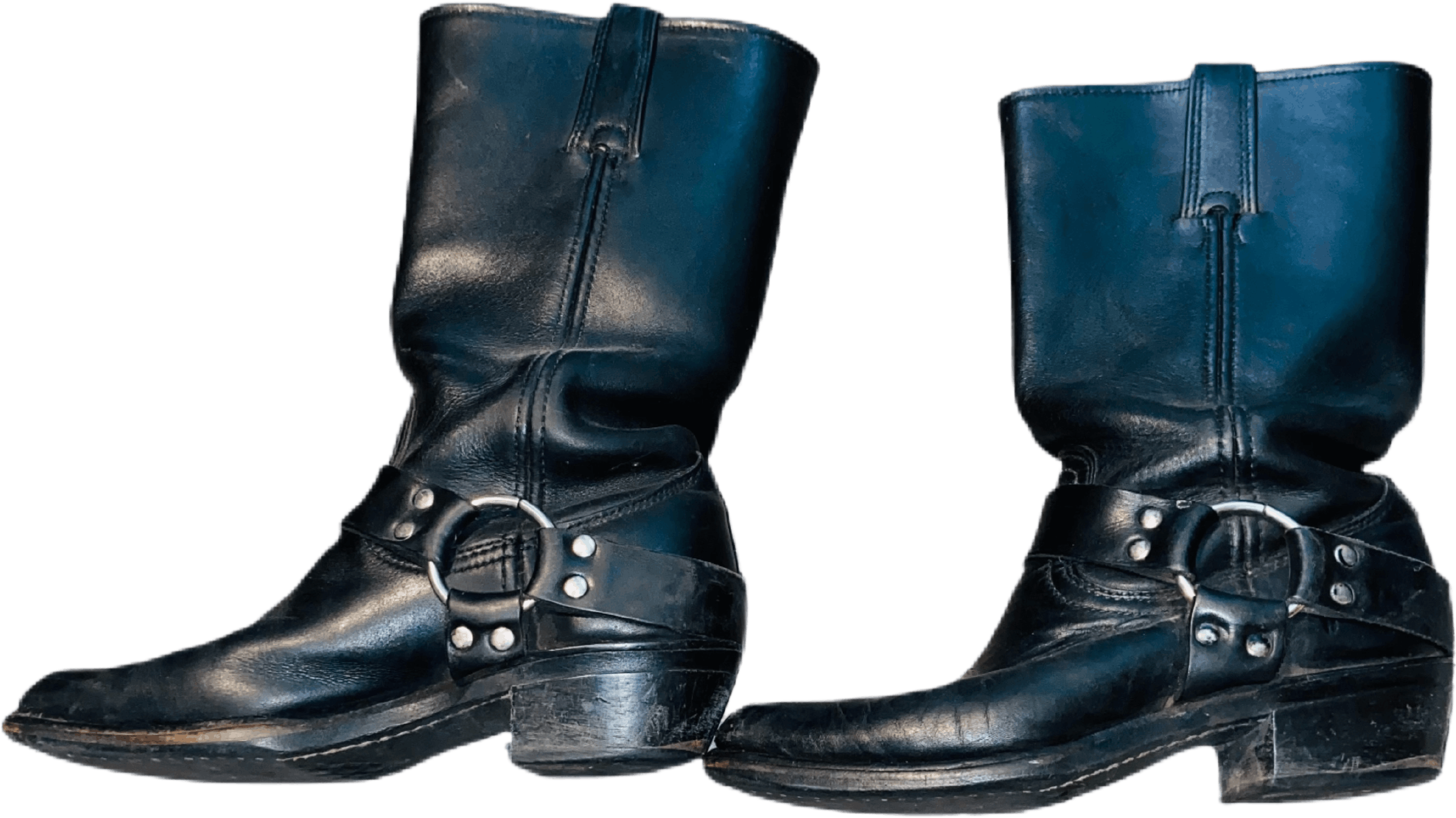 Vintage Fab Black and Silver Motorcycle Boots by Frye | Shop THRILLING