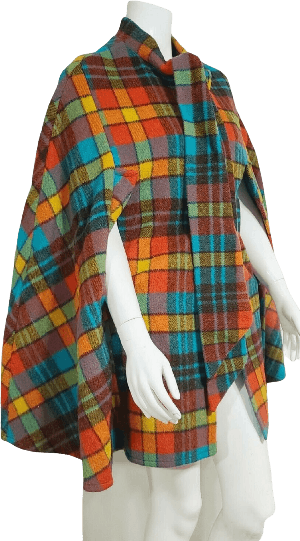 Vintage 60’s Multicolor Wool Cape by Lord & Taylor | Shop THRILLING
