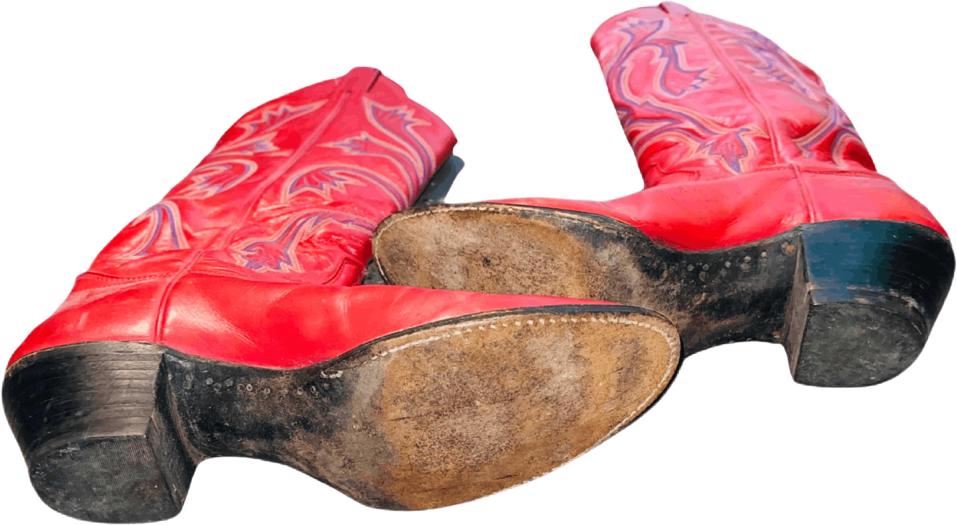 Vintage Tall Red Cowboy Boots | Shop THRILLING